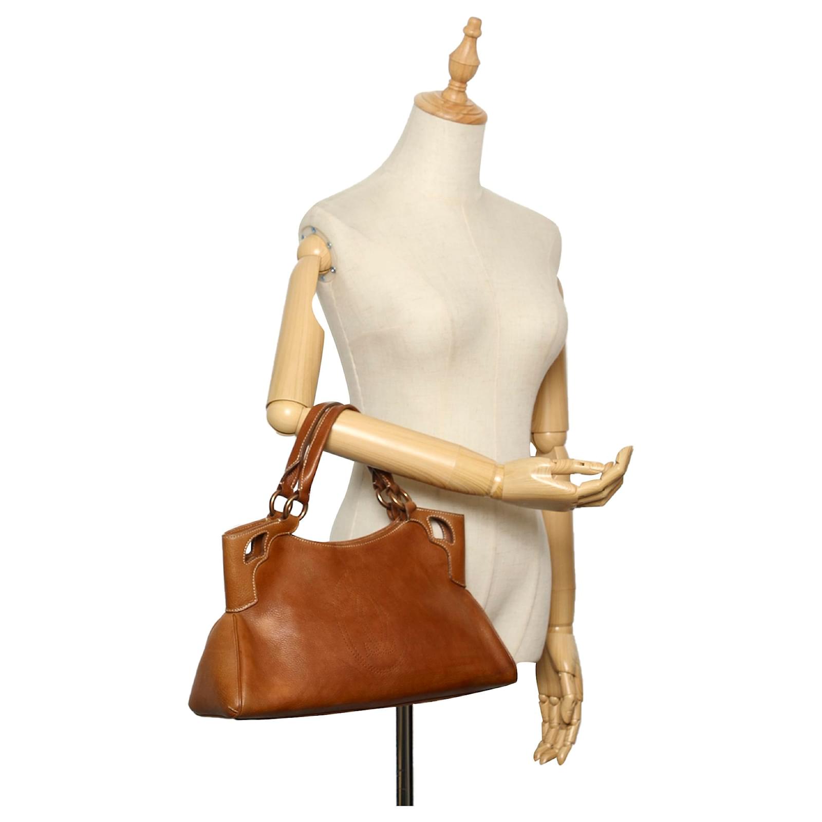 Cartier Sac à main Marcello de Cartier en cuir marron Veau façon ...