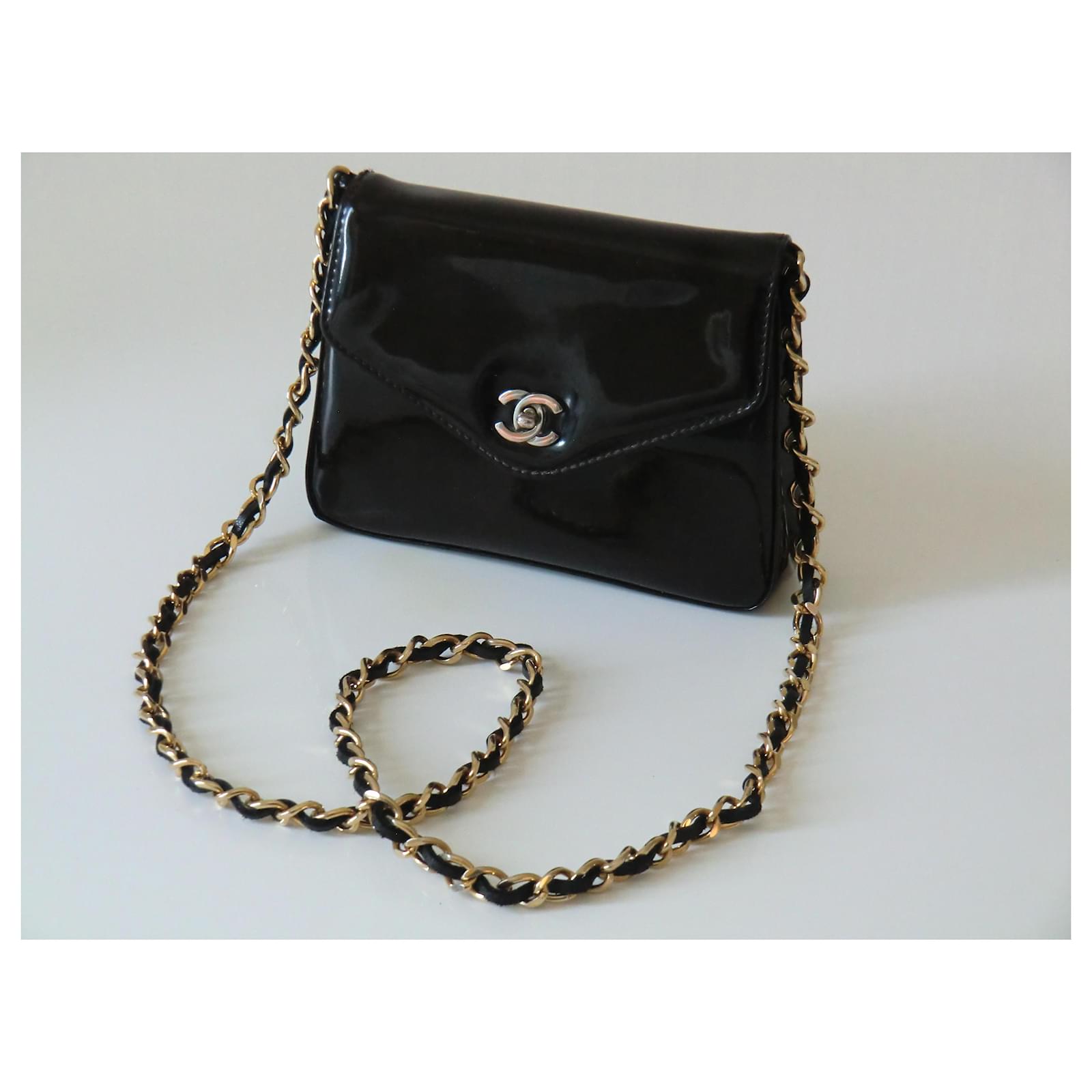 Chanel Tasche aus Lackleder Dunkelbraun ref.251222 - Joli Closet