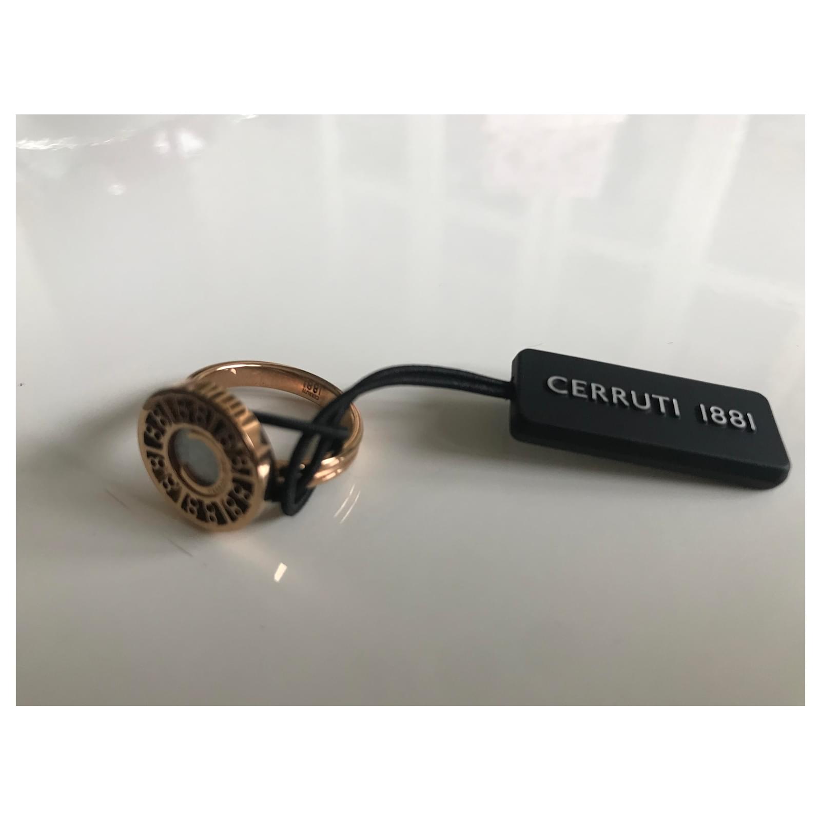 Cerruti 1881 Rings Golden Steel ref.251225 - Joli Closet