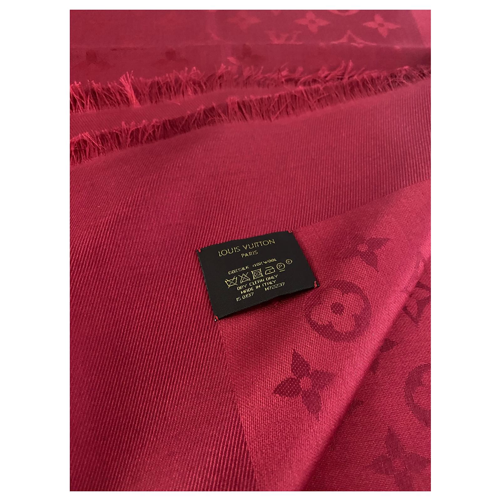 Red Louis Vuitton shawl Silk Wool ref.257728 - Joli Closet