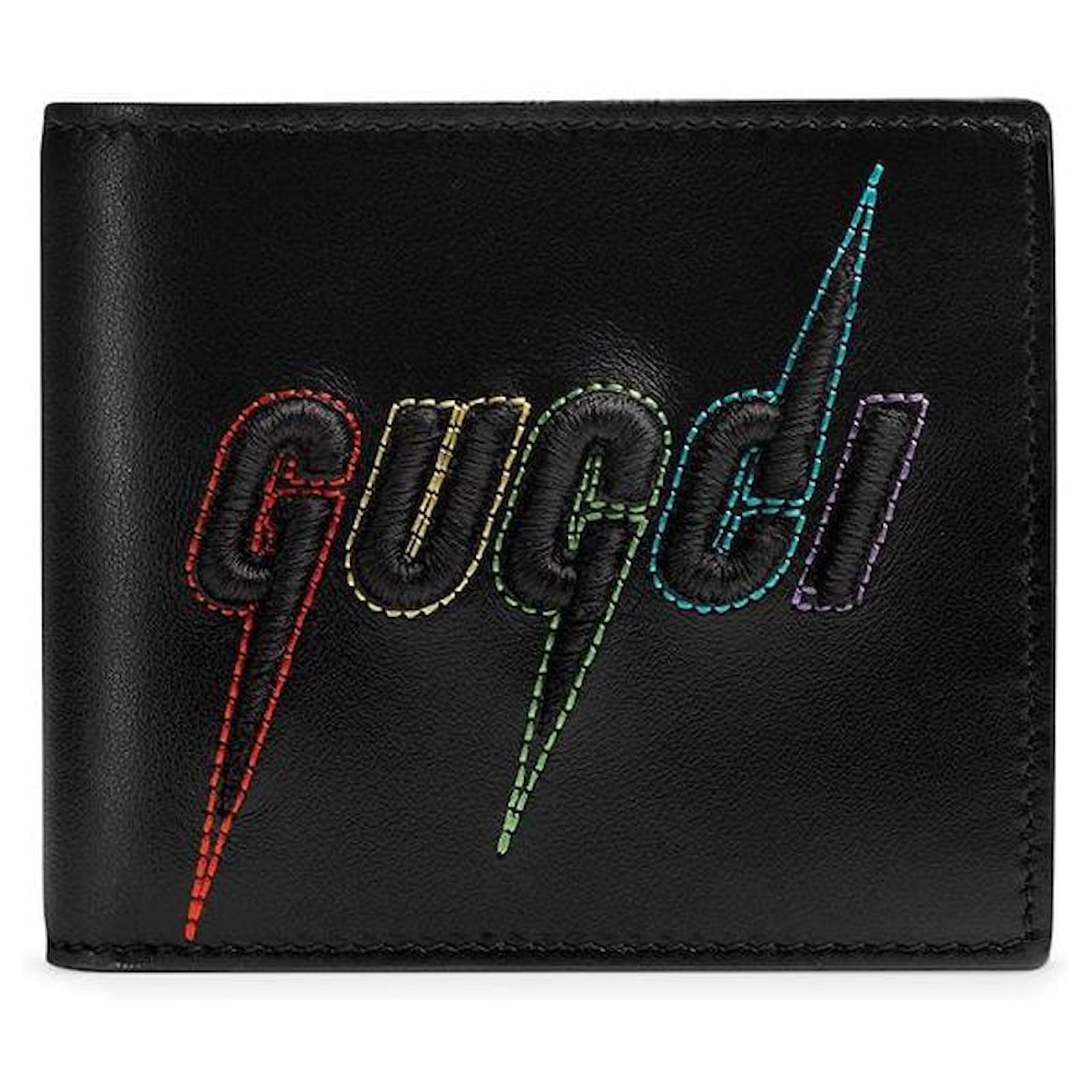 Gucci Blade- logo wallet Black Leather ref.260397 - Joli Closet