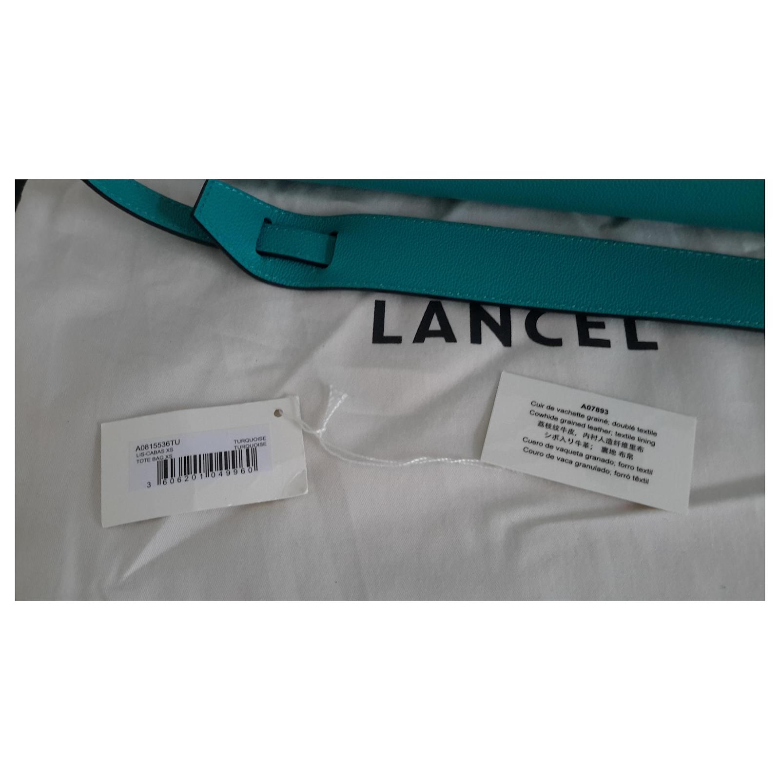 Lancel Lison model Turquoise Leather ref.263696 - Joli Closet