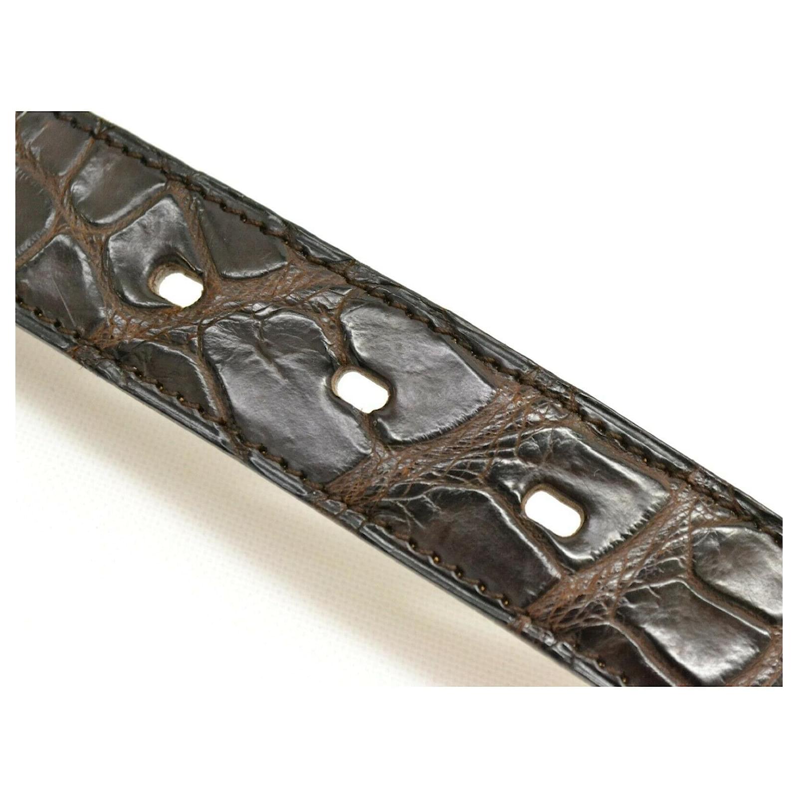 Hermès Cinturón de hermes Castaño Cuero ref.264400 - Joli Closet