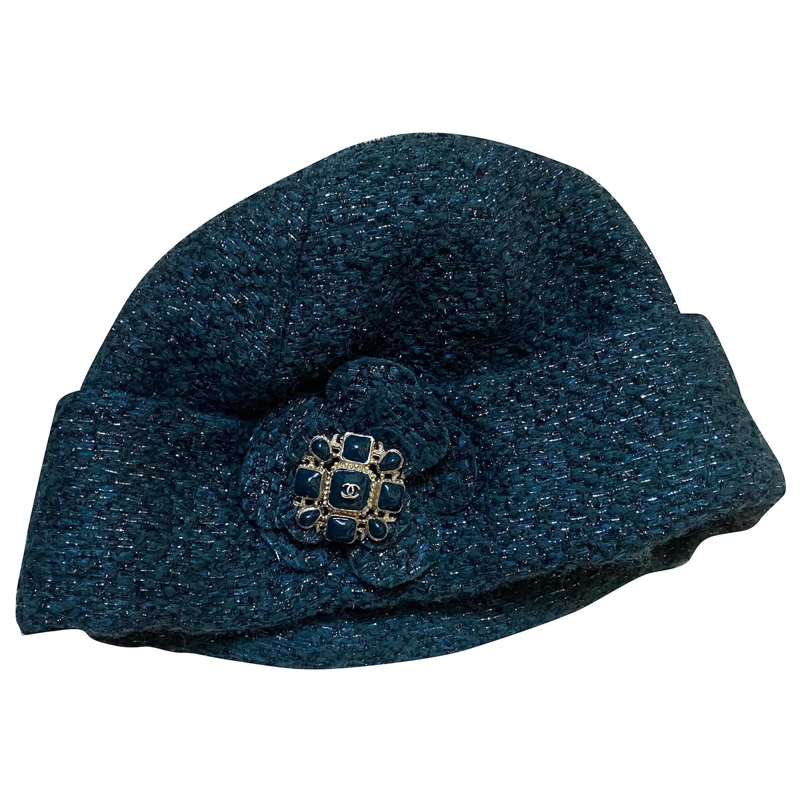 Chanel Chapeaux Laine Vert ref.266258 - Joli Closet