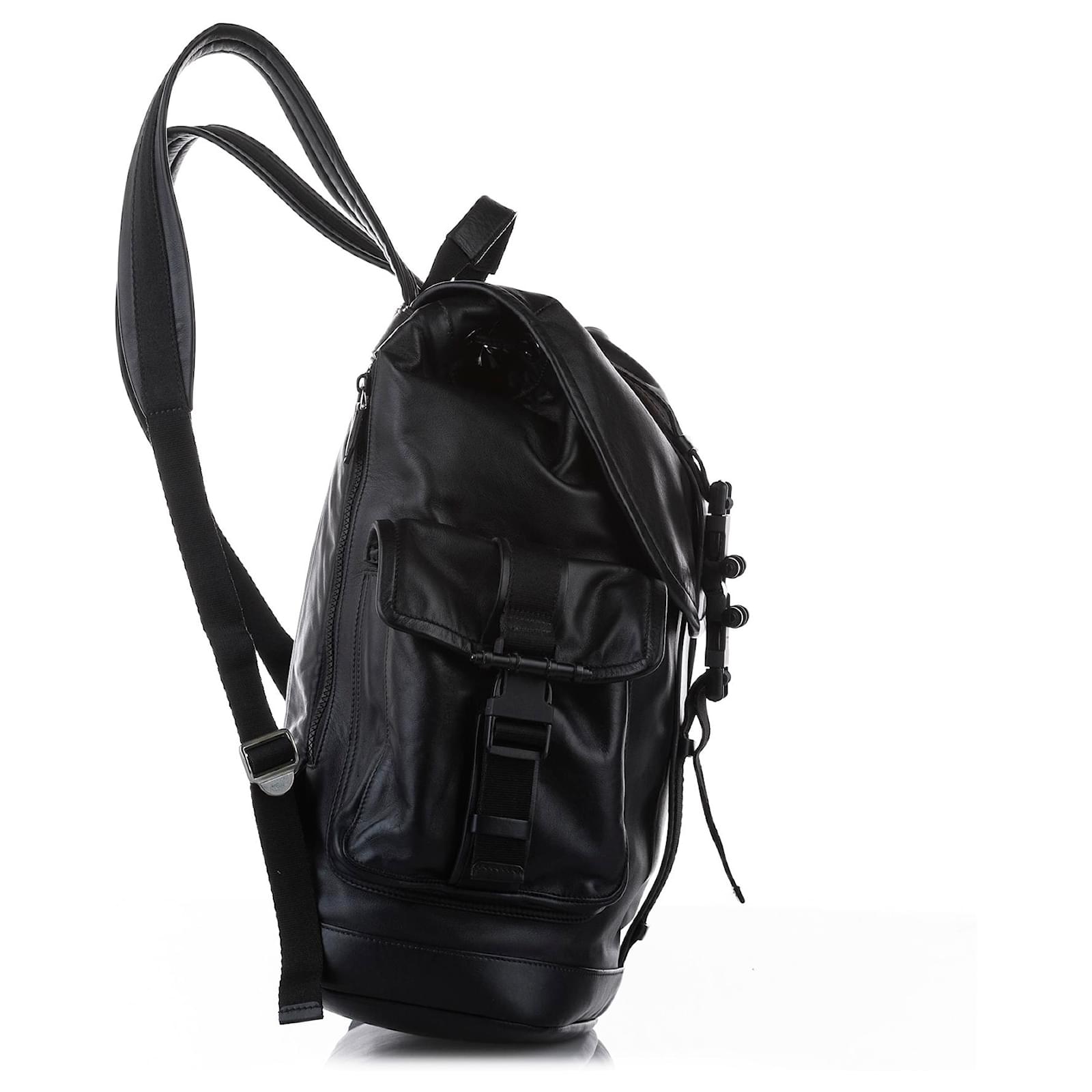 Givenchy Black Obsedia Leather Backpack Pony-style calfskin ref.267338 ...