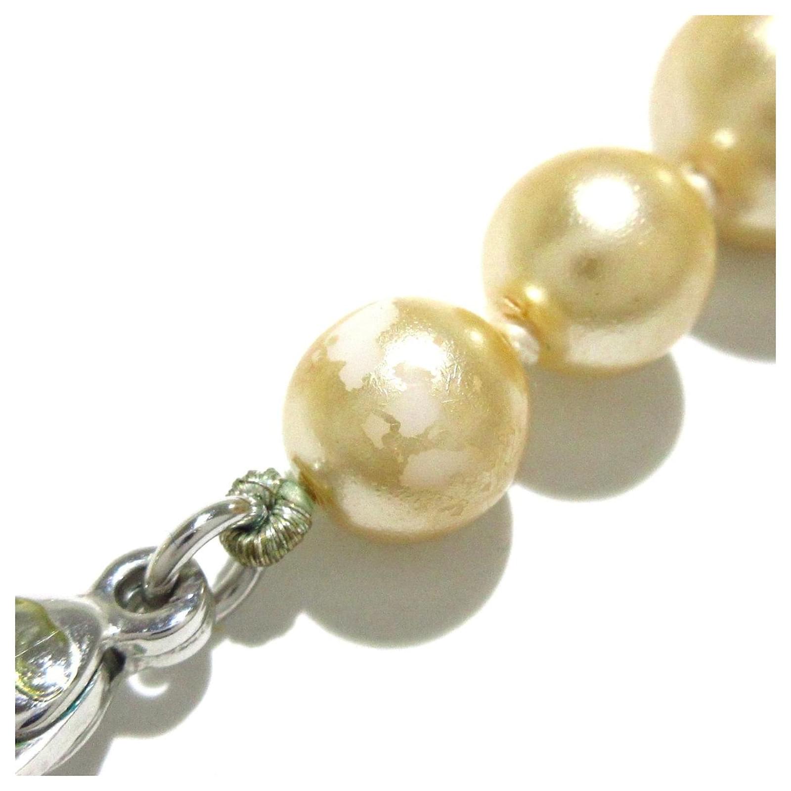 Chanel COCO Mark Perle Argenté ref.280918 - Joli Closet