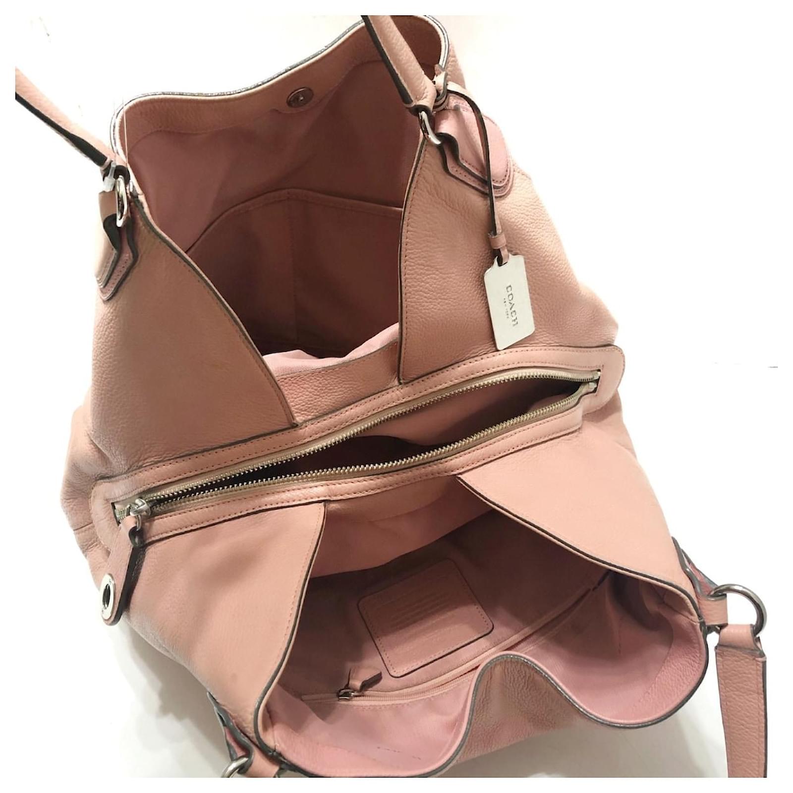 Coach Edie Pink Leather ref.281840 - Joli Closet