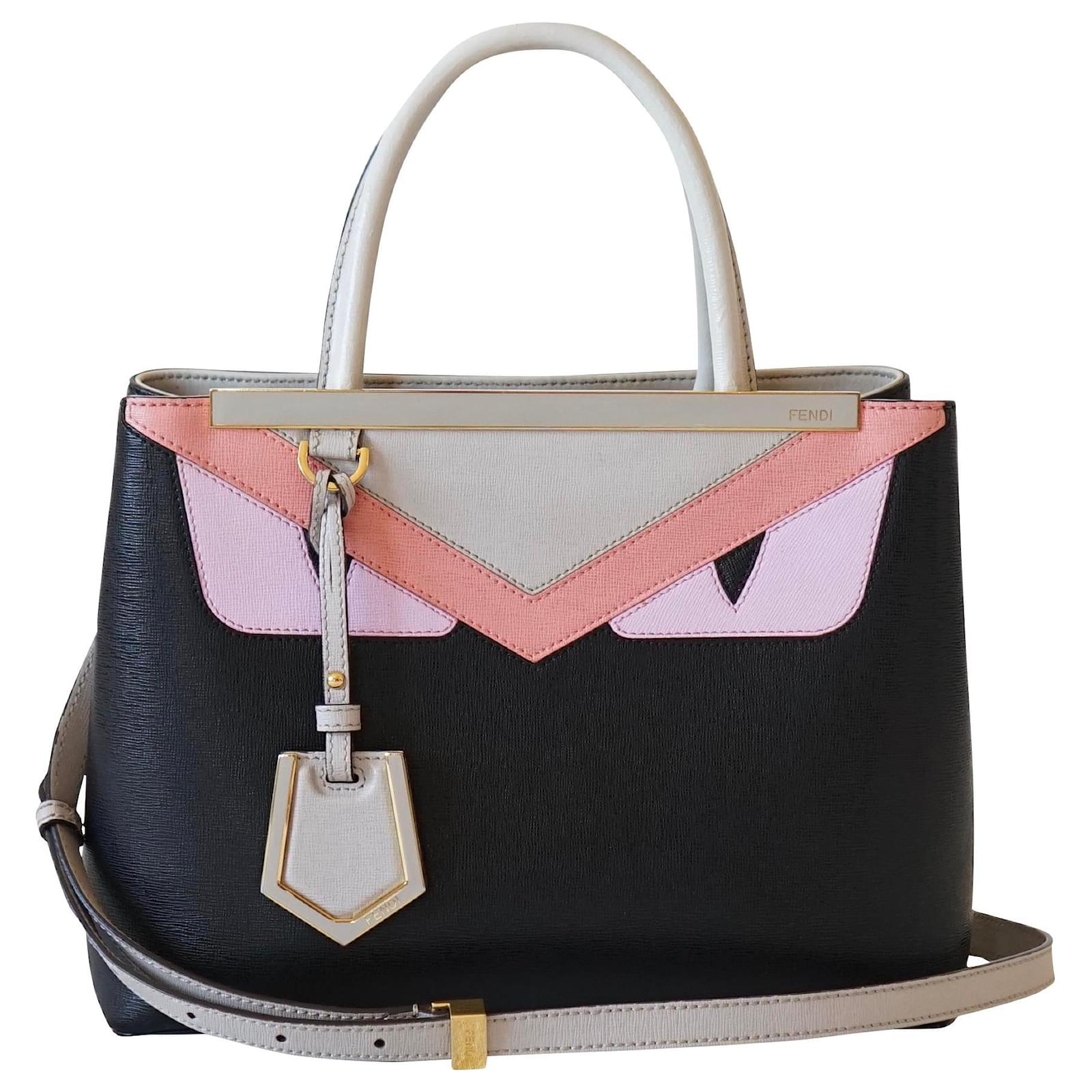Sacs à main Fendi Sacs à main Cuir Noir,Rose,Gris ref.282266 - Joli Closet
