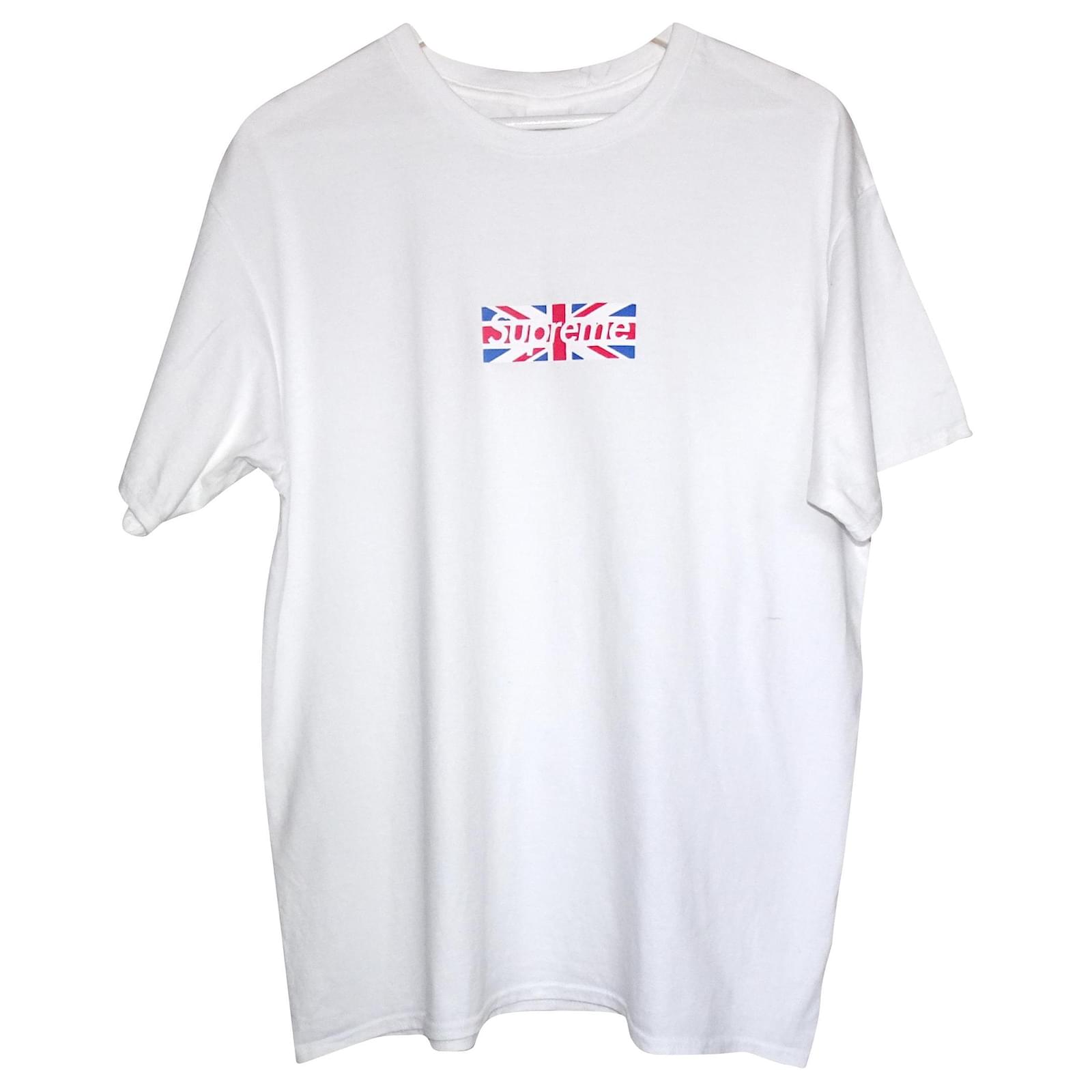 SUPREME UNION JACK BOX LOGO TEE White Cotton ref.283665 - Joli Closet