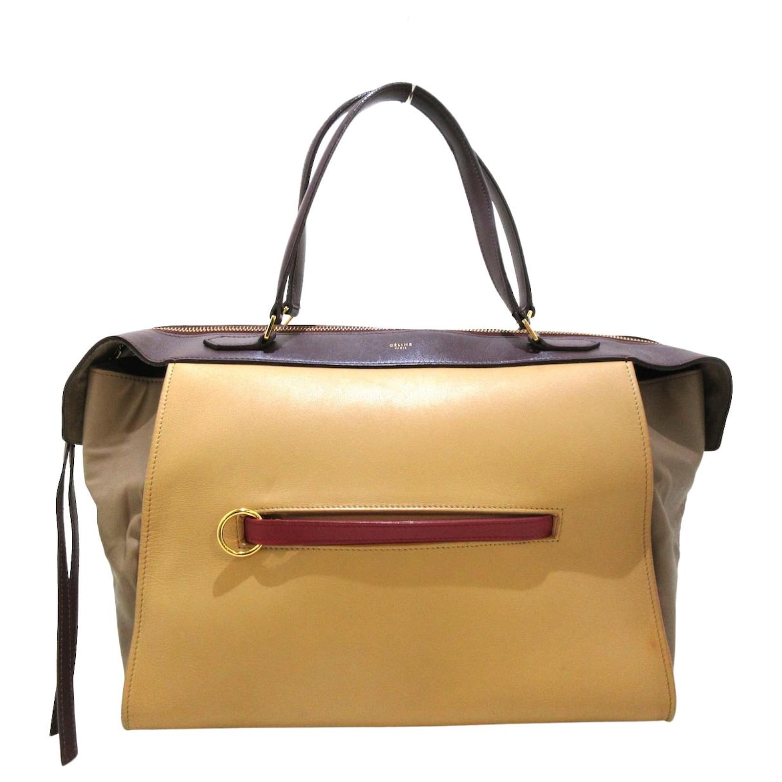 Céline Ring bag small Beige Leather ref.296689 - Joli Closet