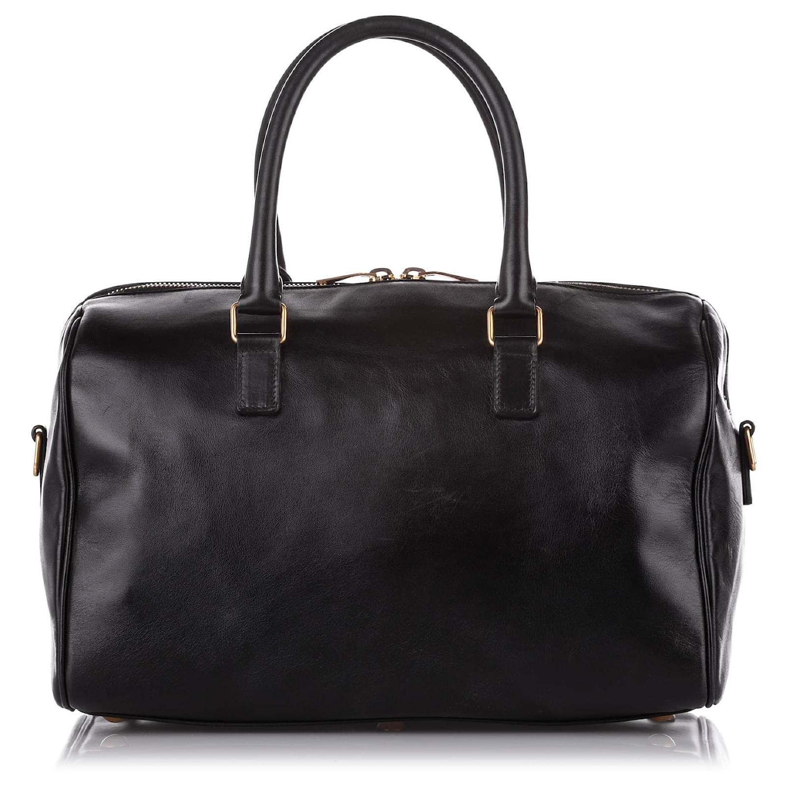 Yves Saint Laurent YSL Black Classic Duffle 6 Ledertasche Schwarz ...