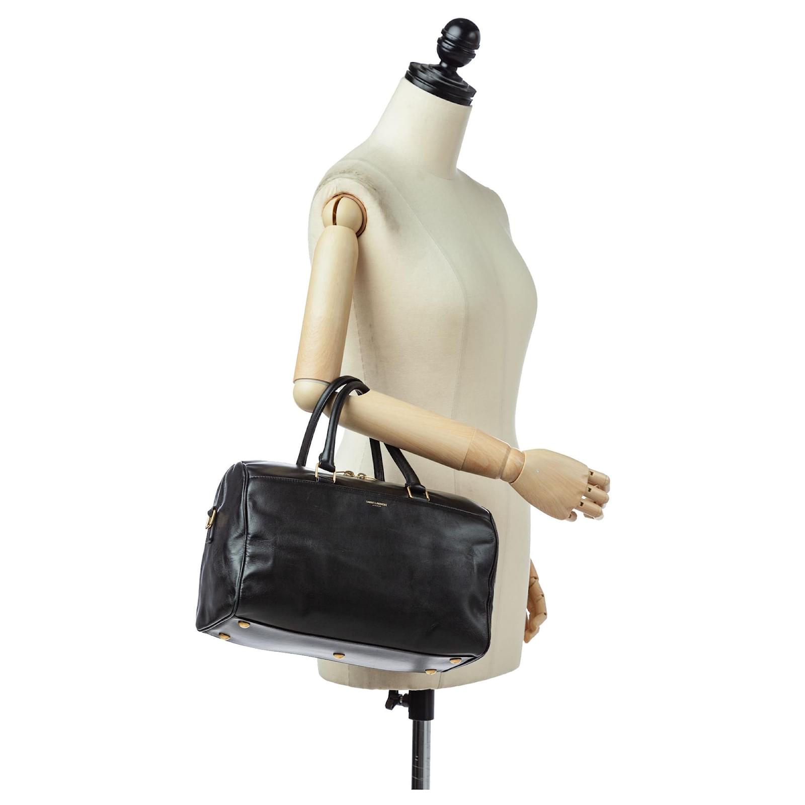 Yves Saint Laurent YSL Black Classic Duffle 6 Ledertasche Schwarz ...