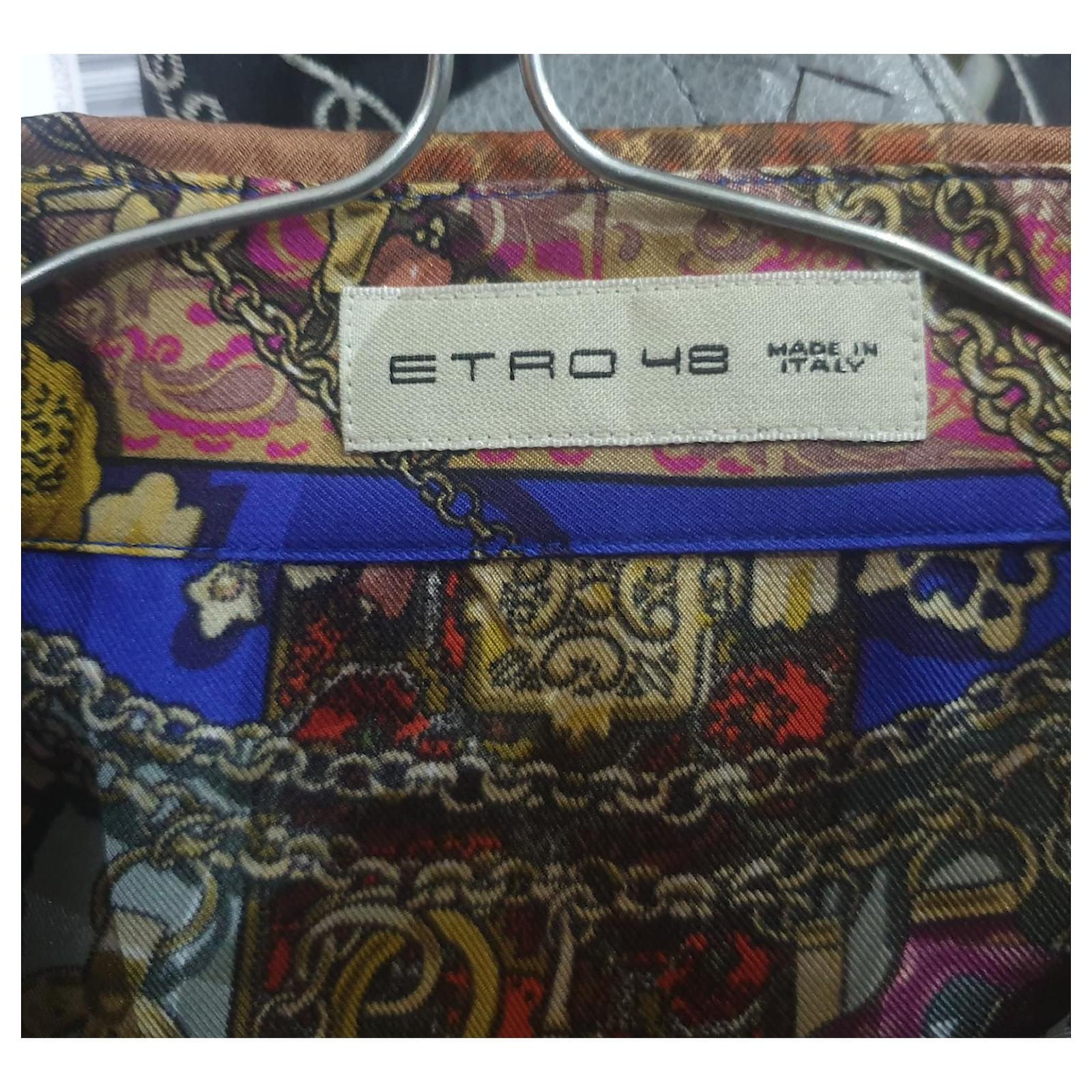 Etro Barock Seidenhemd mit Paisley-Muster Mehrfarben ref.305016 - Joli ...