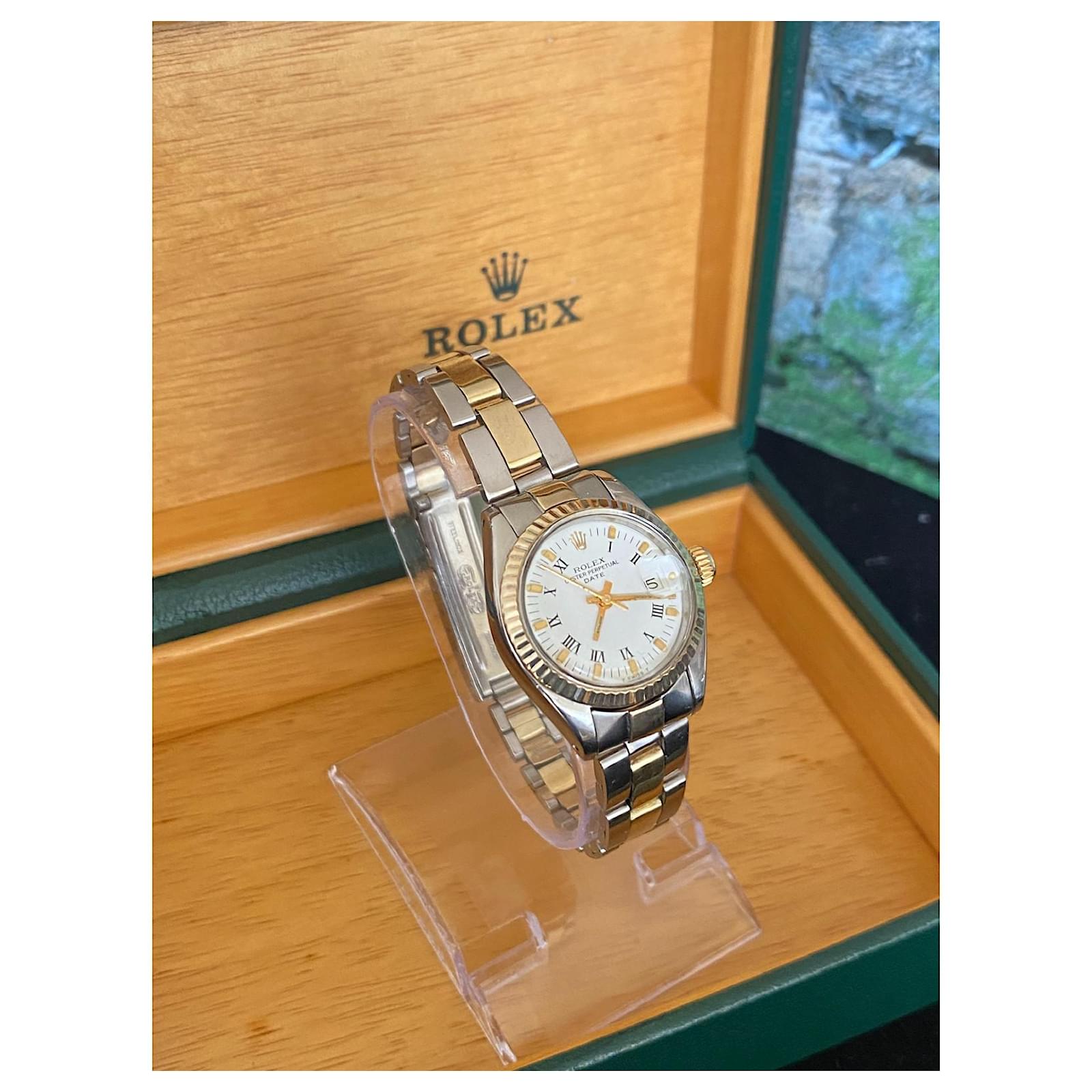 Rolex dame Date Or et Acier Or jaune Argenté Doré ref.312825 - Joli Closet