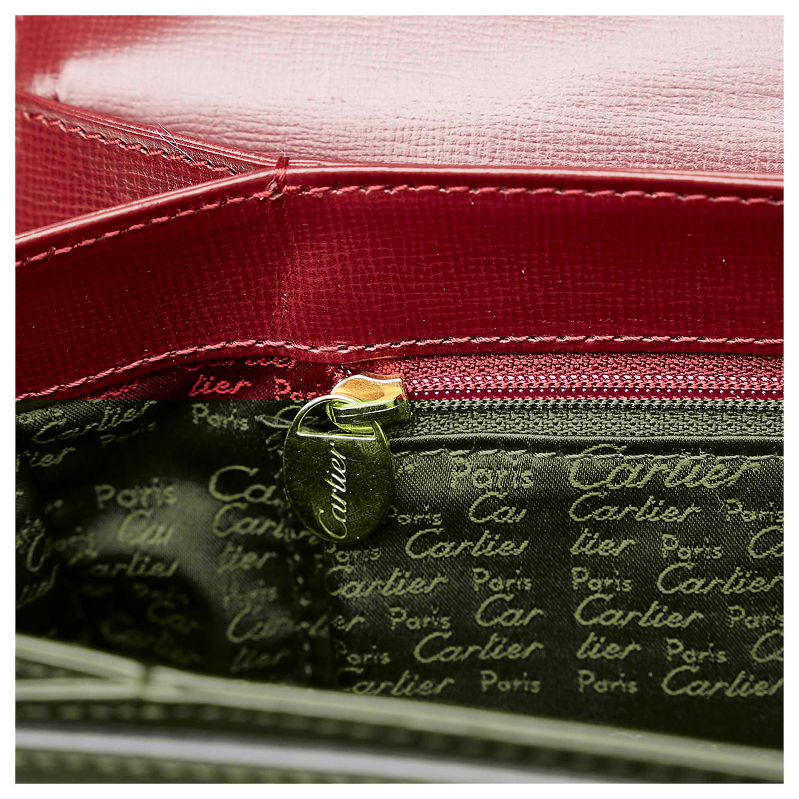 Cartier Red Must De Cartier Leather Crossbody Bag Dark red Pony-style ...