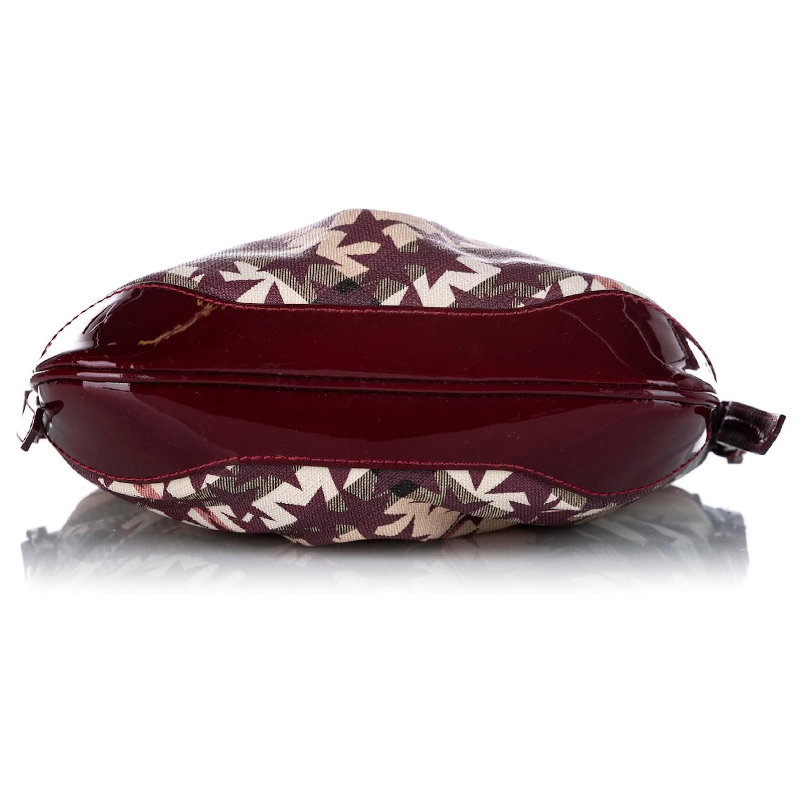 Burberry Red Supernova Check Julia Canvas Crossbody Bag Multiple colors ...