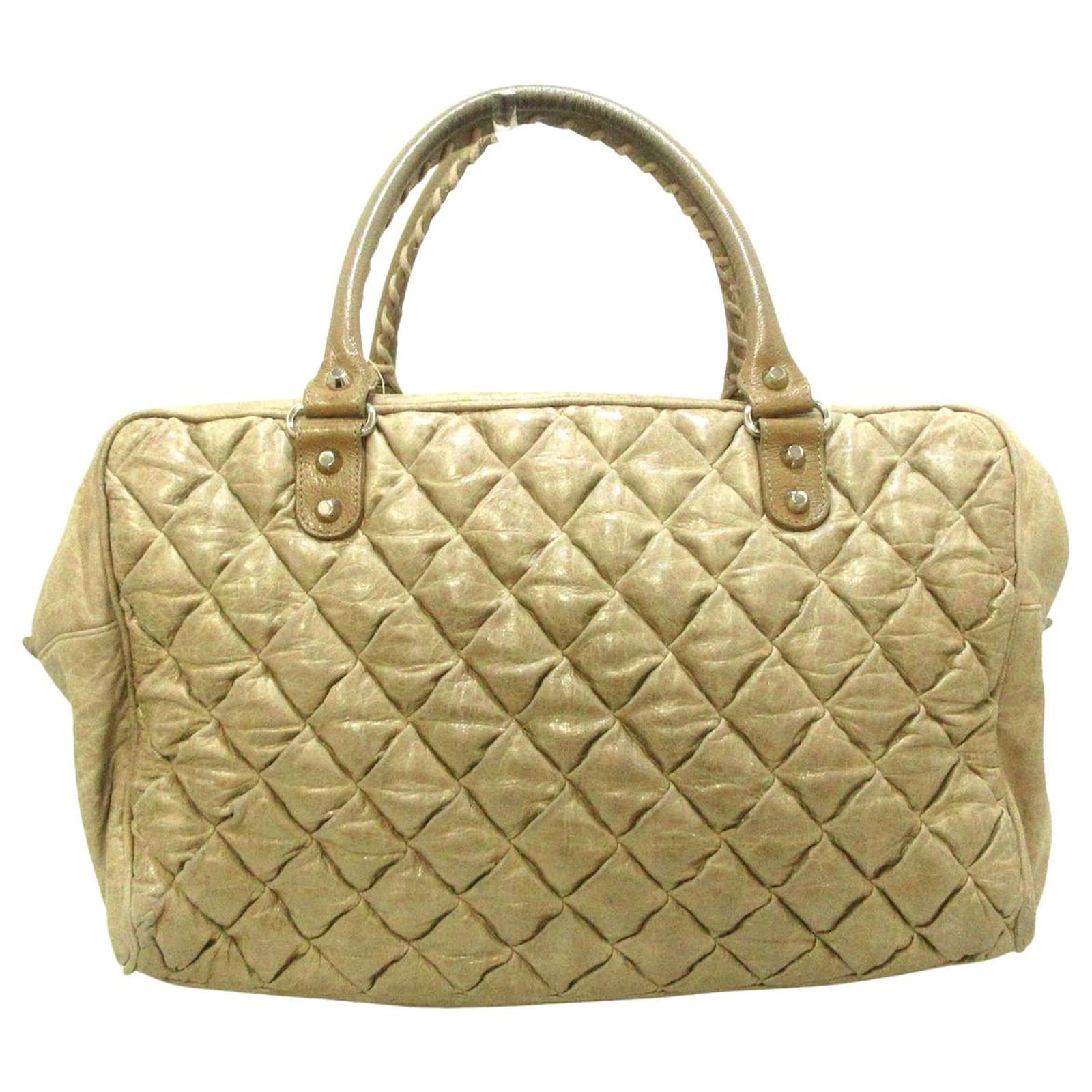 Balenciaga The matelasse Beige Leather ref.319278 - Joli Closet