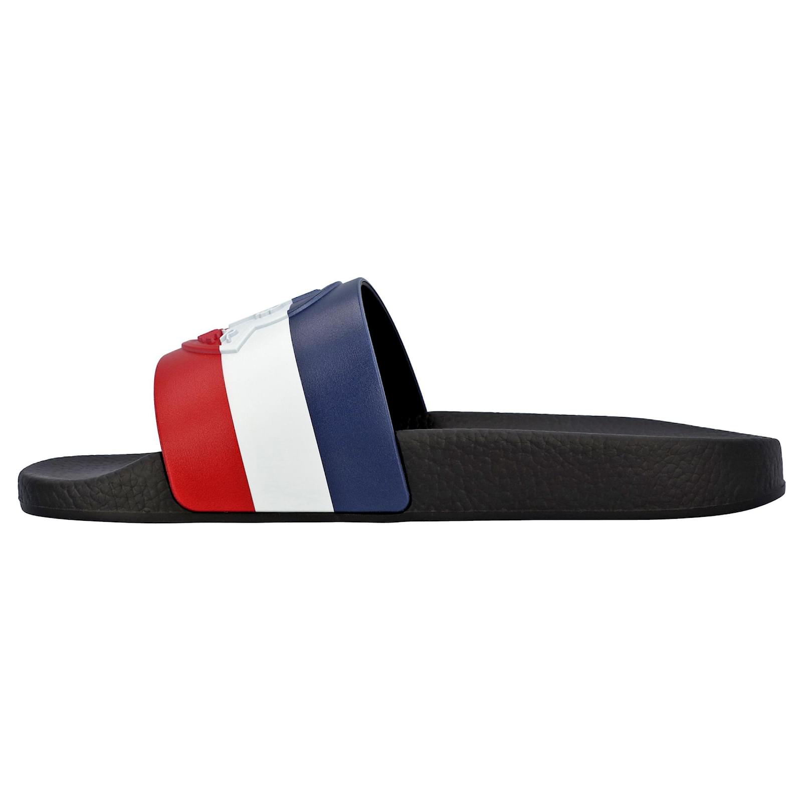 Moncler Men's Sandal 'Basil' Black Rubber ref.321050 - Joli Closet
