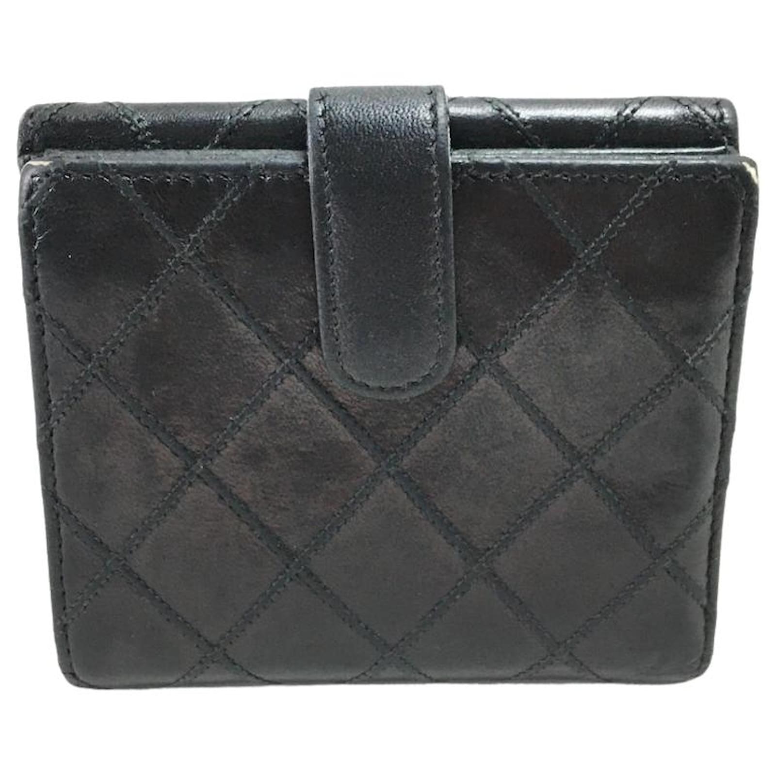 Billetera de Chanel Negro Cuero ref.324487 - Joli Closet
