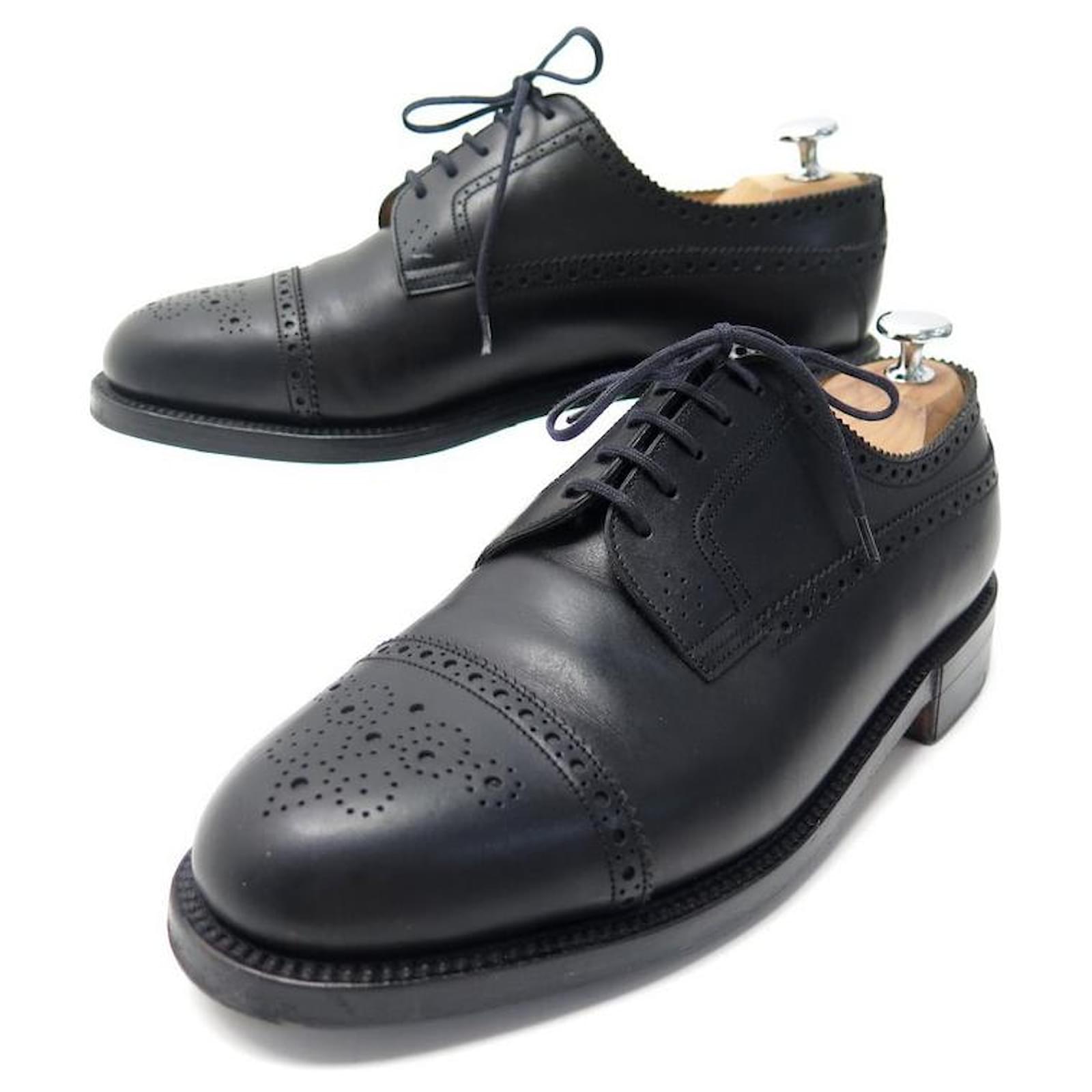 CHAUSSURES JM WESTON 579 DERBY TRIPLES SEMELLES 7E 41 LARGE EN CUIR ...