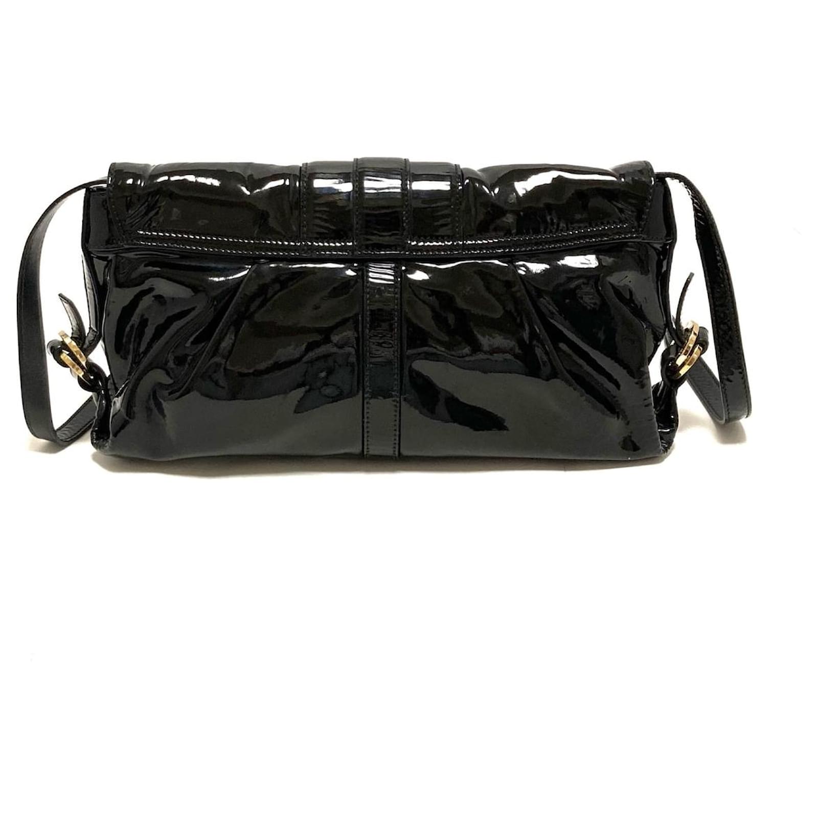 Bulgari Bvlgari Chandra Schwarz Lackleder ref.333049 - Joli Closet