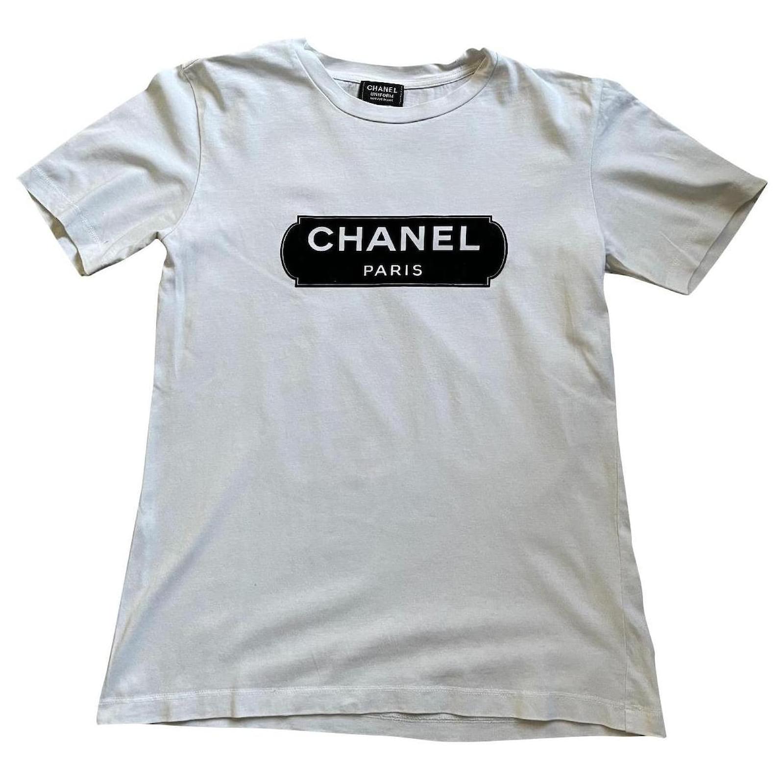 Cambon CHANEL white t-shirt Cotton ref.336788 - Joli Closet