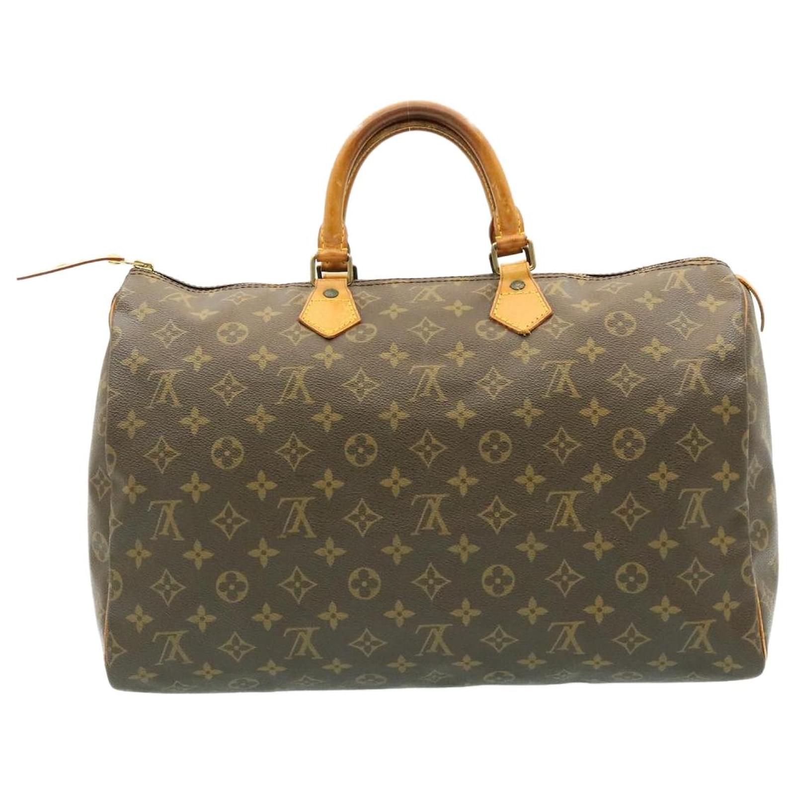 Speedy Louis Vuitton schnell 40 Braun Leinwand ref.343443 - Joli Closet