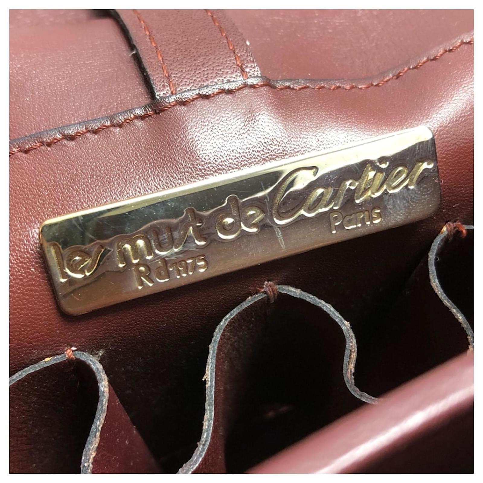 Cartier Red Must De Cartier Leather Crossbody Bag Dark red Pony-style ...