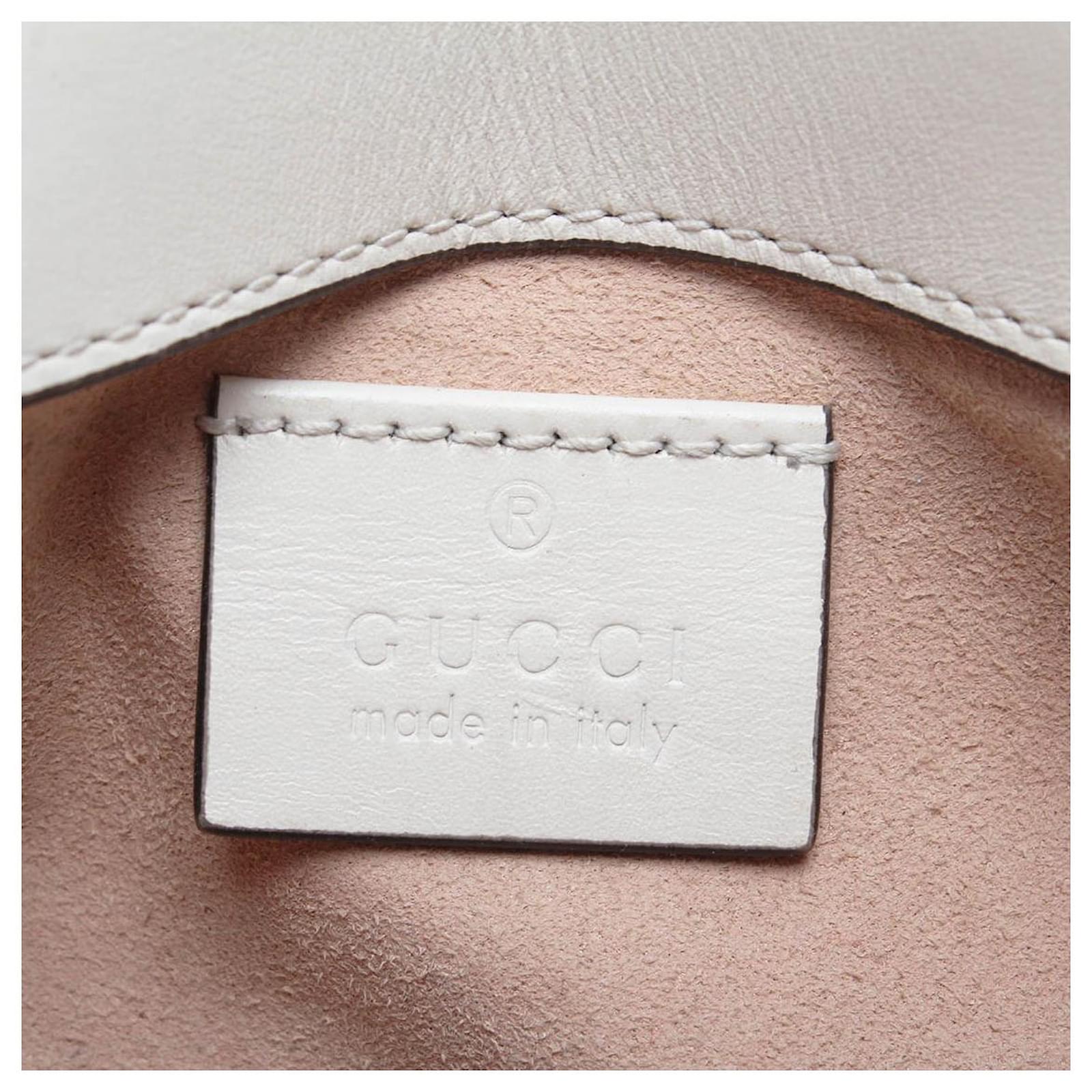 GUCCI MARMONT Cuir Blanc ref.349243 - Joli Closet