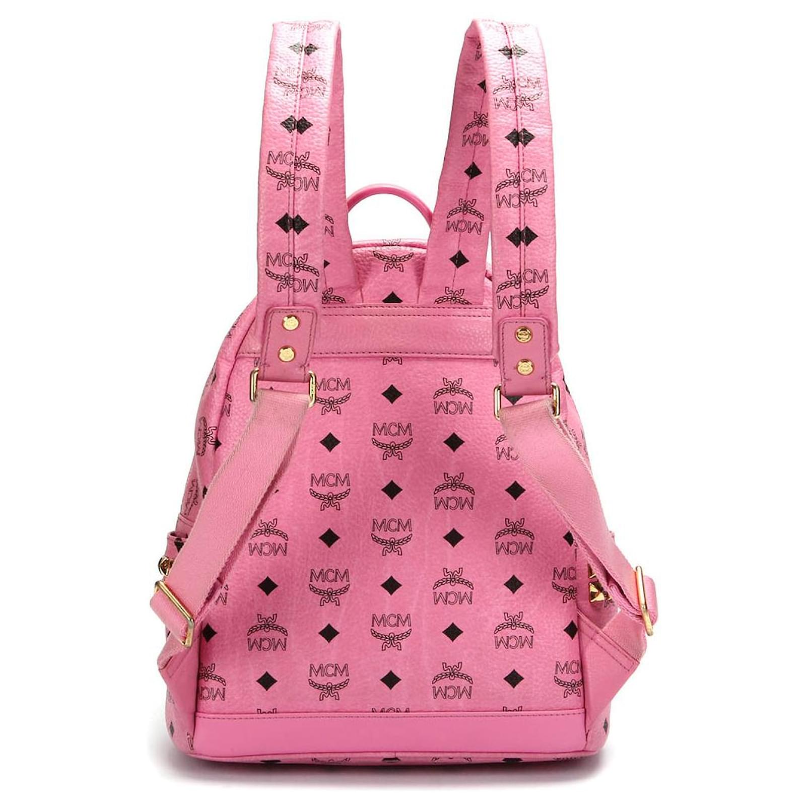MCM Backpack Pink Cloth ref.357477 - Joli Closet