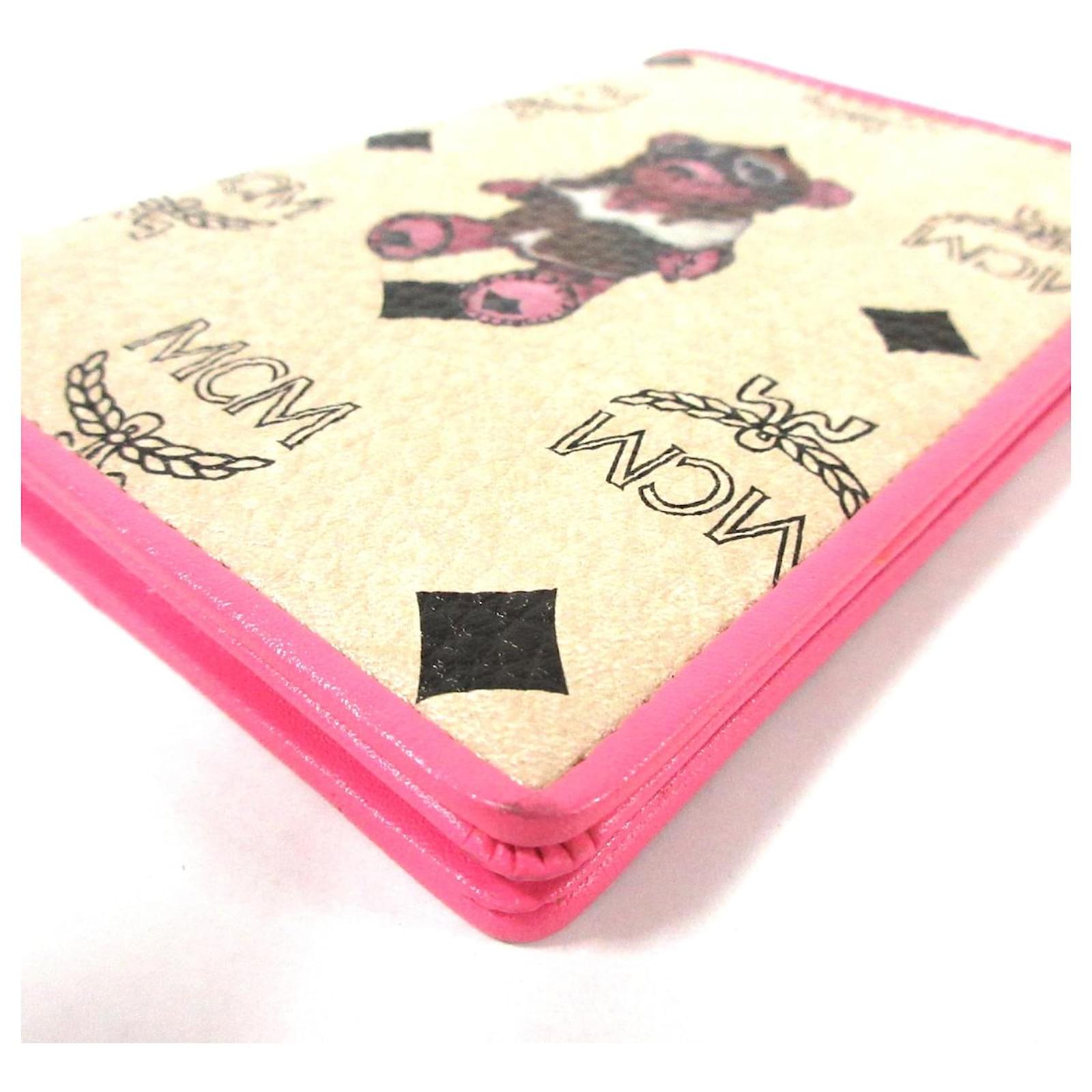 MCM Wallet Pink Leather ref.366397 - Joli Closet