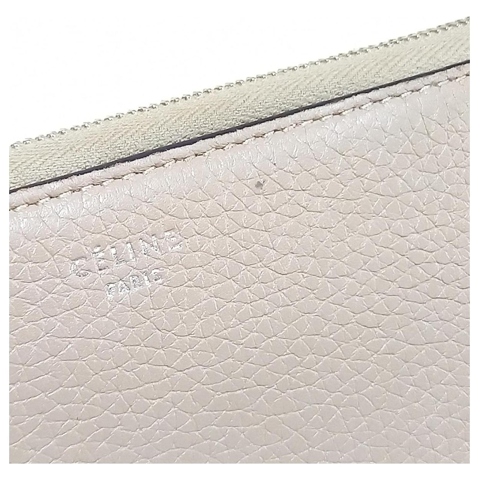 Céline Cartera Celine Beige Cuero ref.367382 - Joli Closet