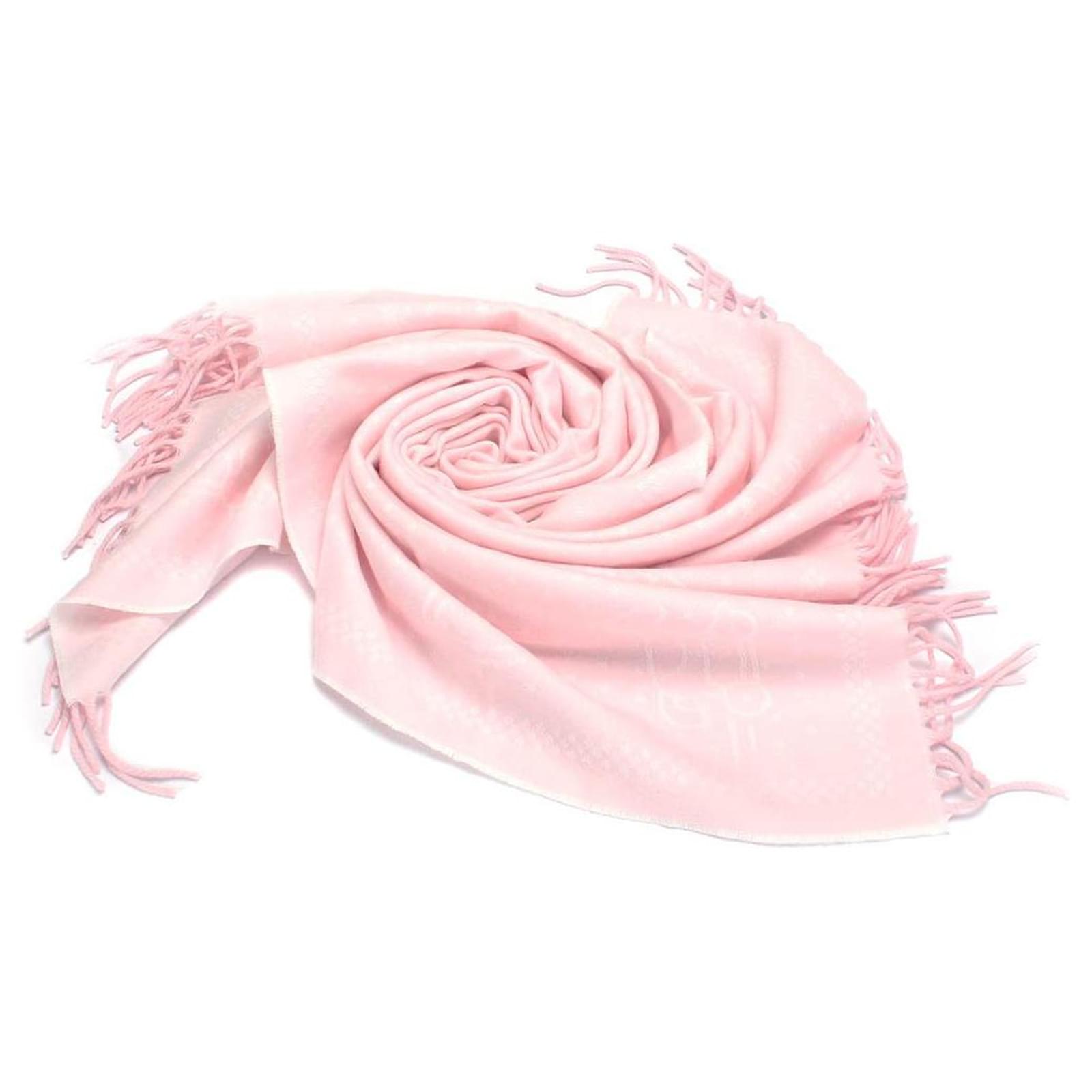 Hermès Hermes Cashmere Scarf in pink cashmere Wool ref.370863 - Joli Closet