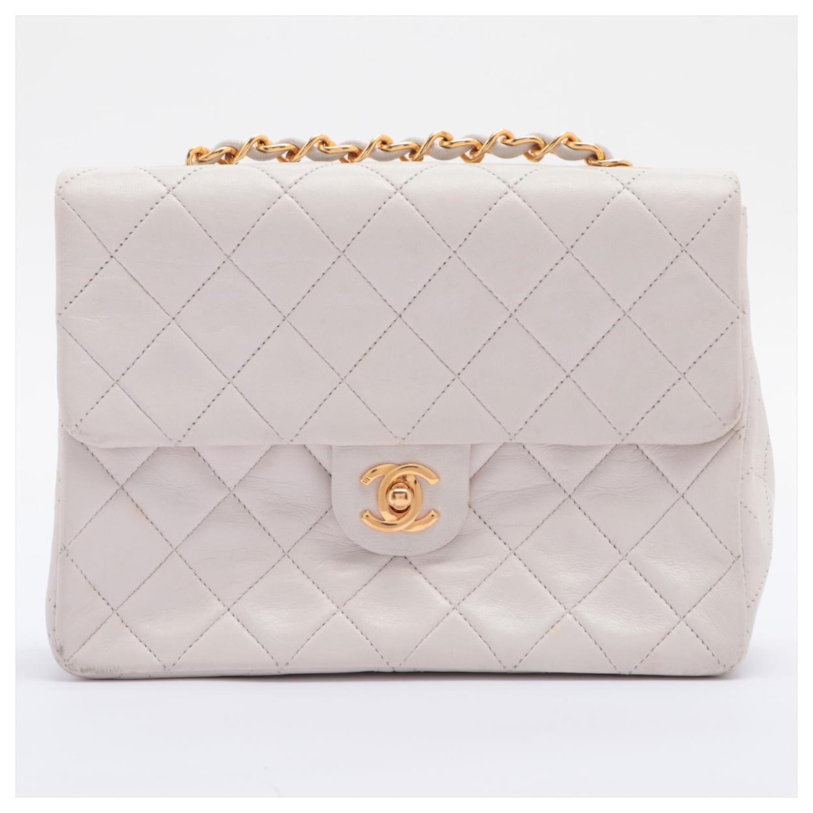 Chanel flap bag White Cloth ref.382477 - Joli Closet