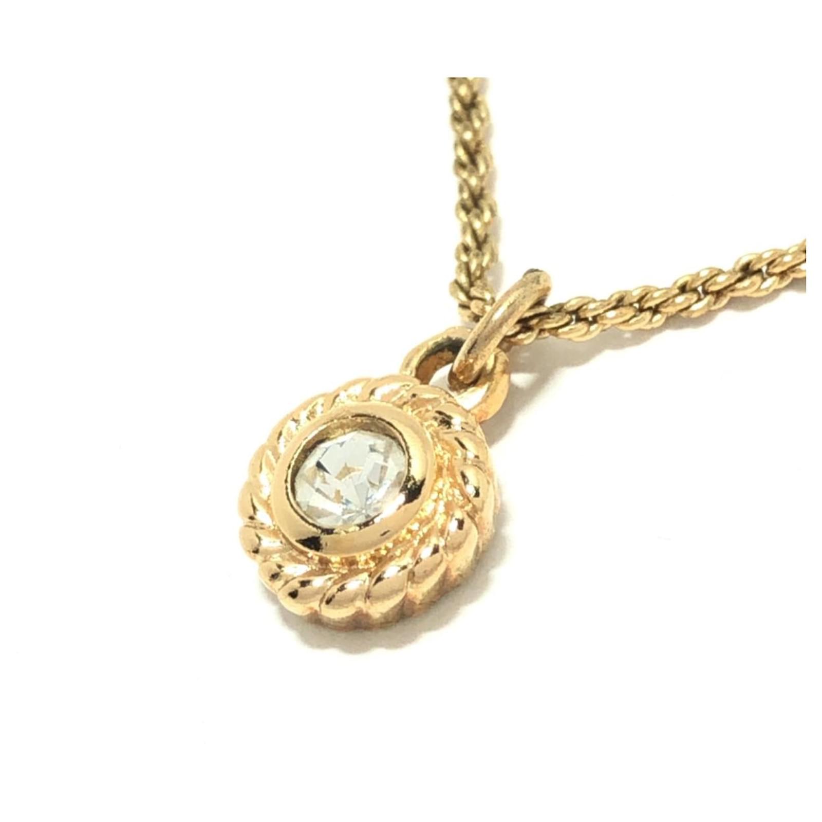 collier Dior Métal Doré ref.387345 - Joli Closet