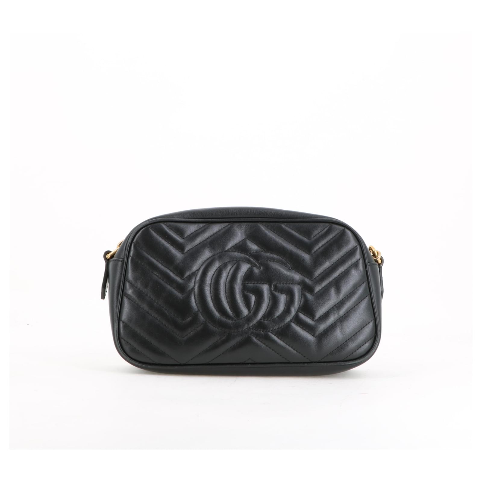 GUCCI MARMONT Black Leather ref.390779 - Joli Closet