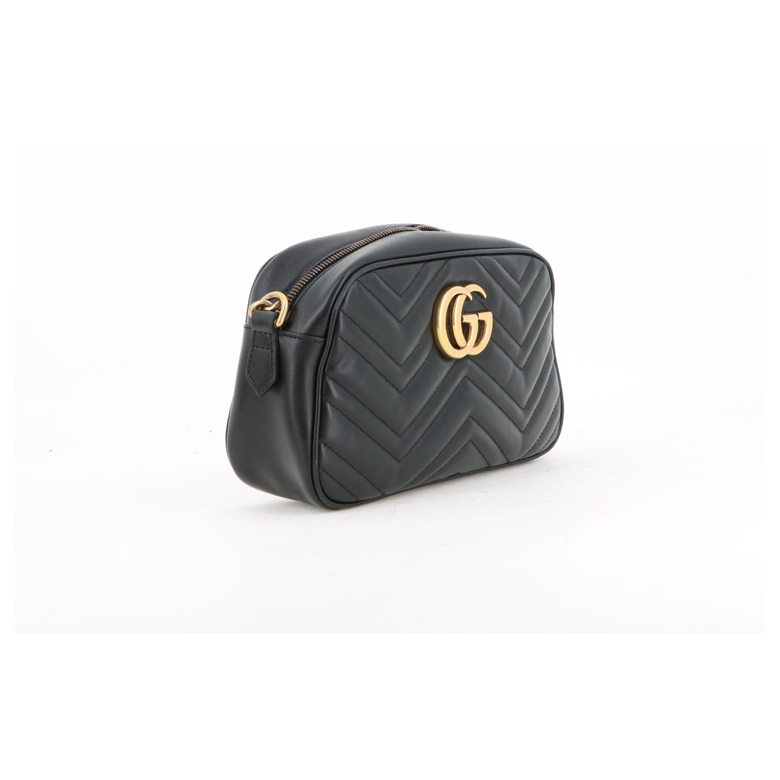 GUCCI MARMONT Black Leather ref.390779 - Joli Closet