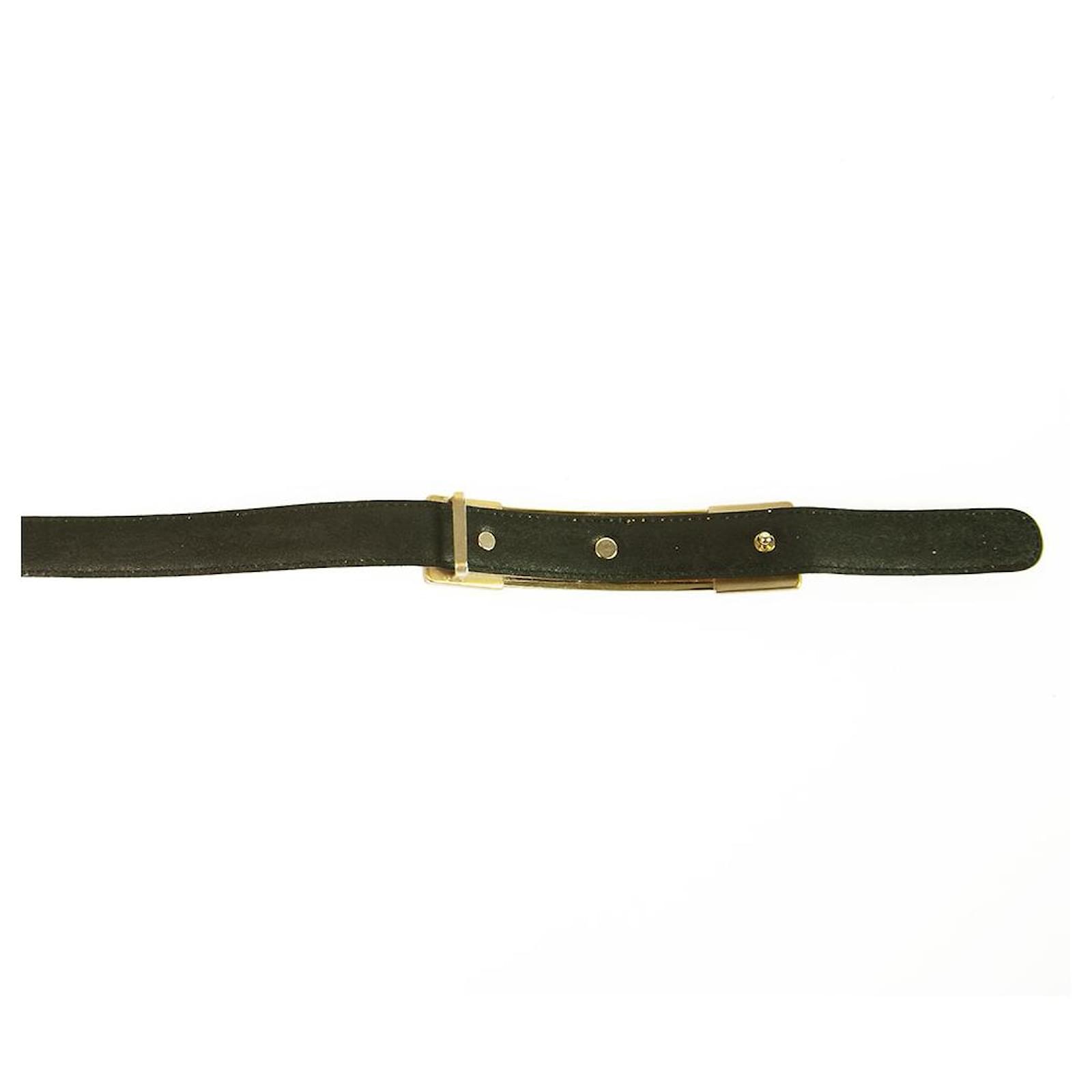 Gianni Versace Medusa Orange Leather Snake Embossed Thin Skinny Belt sz ...