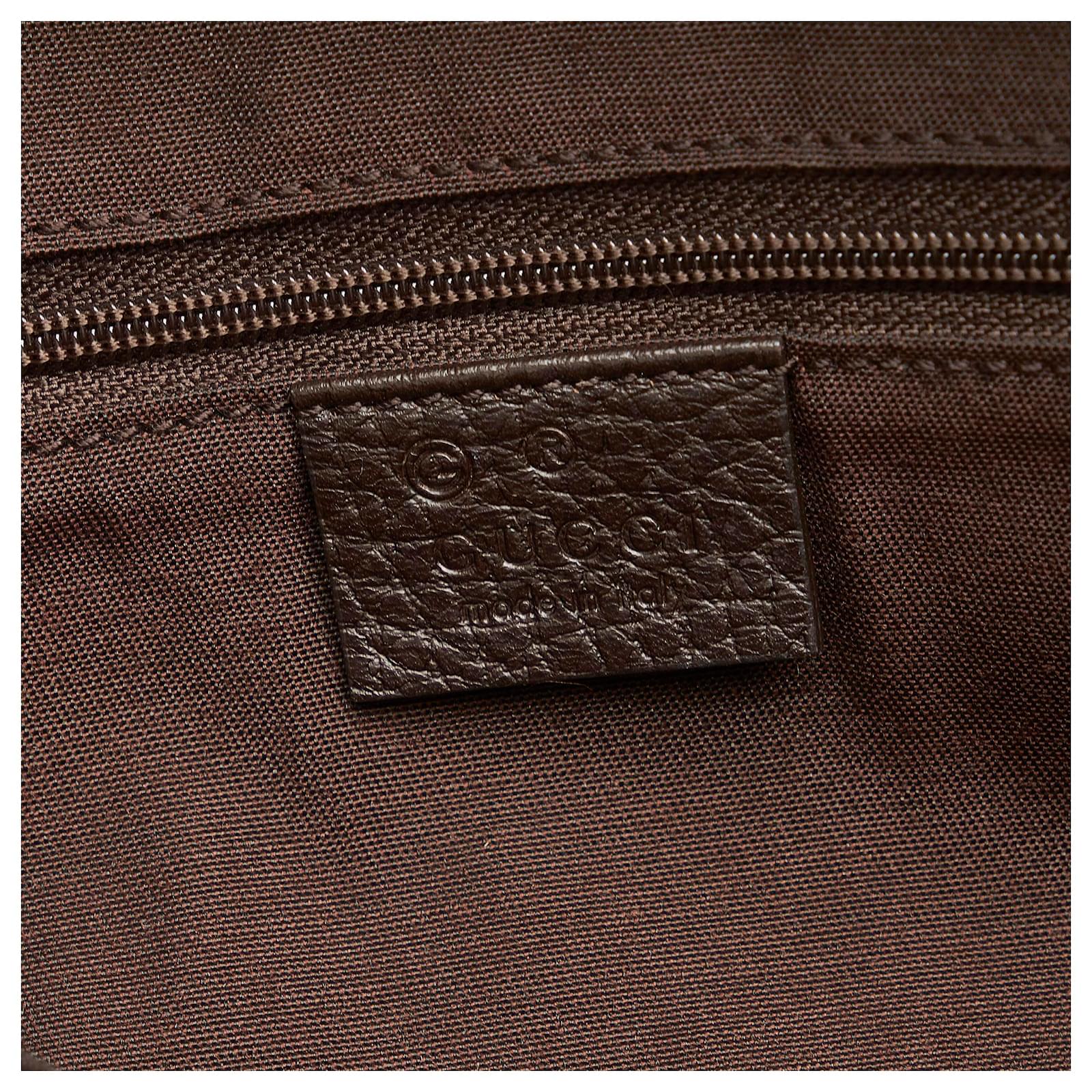 Gucci Brown GG Canvas Princy Shoulder Bag Black Dark brown Leather ...