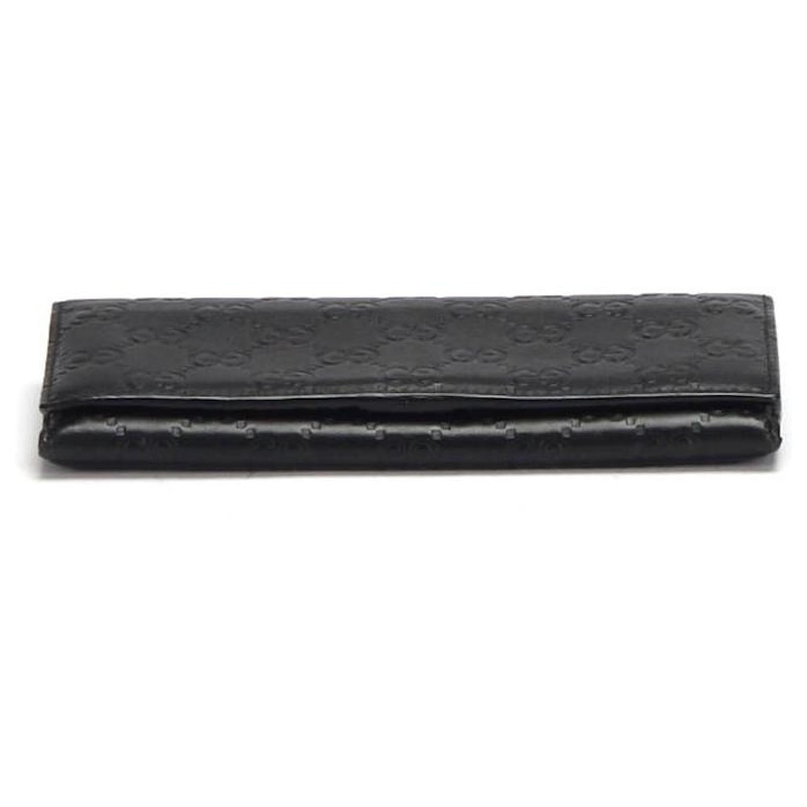 Gucci Guccissima Long Wallet in black calf leather leather ref.394093 ...