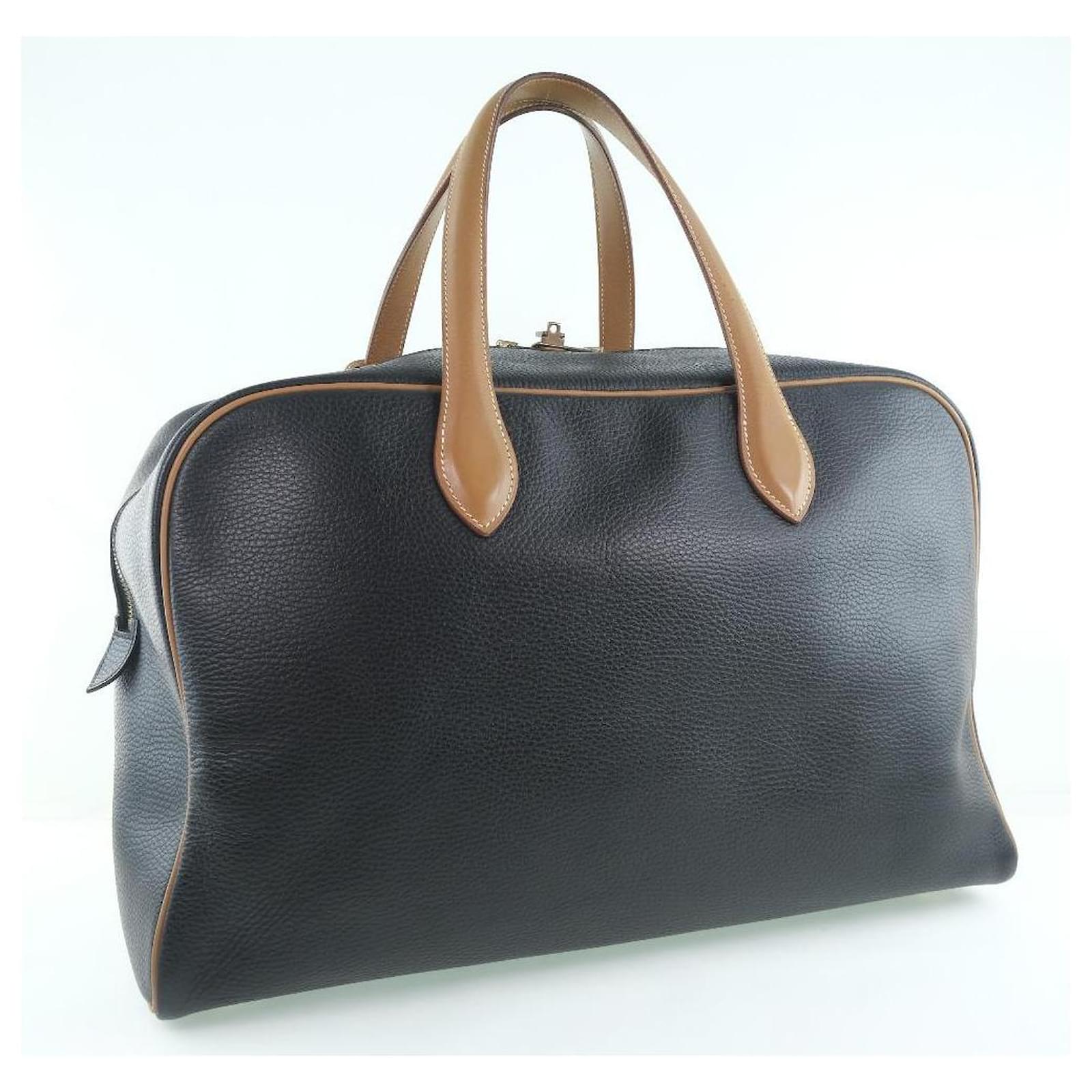 Hermès Victoria Black Leather ref.395648 - Joli Closet