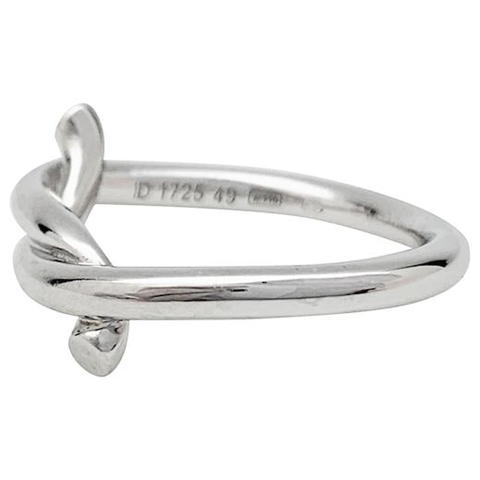 Bague Cartier, "Entrelacé", or blanc. ref.398164 - Joli Closet