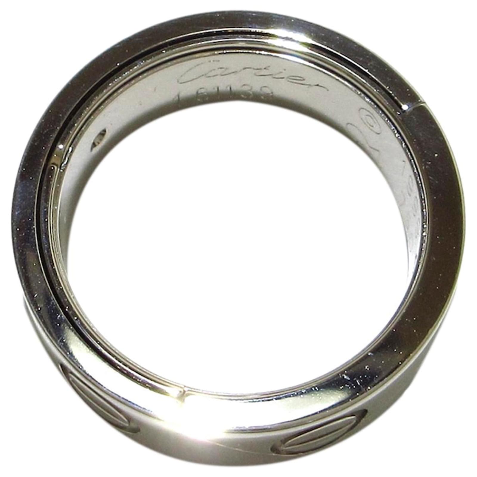Cartier Silver 18K Astro Love Ring Silvery Metal ref.398490 - Joli Closet