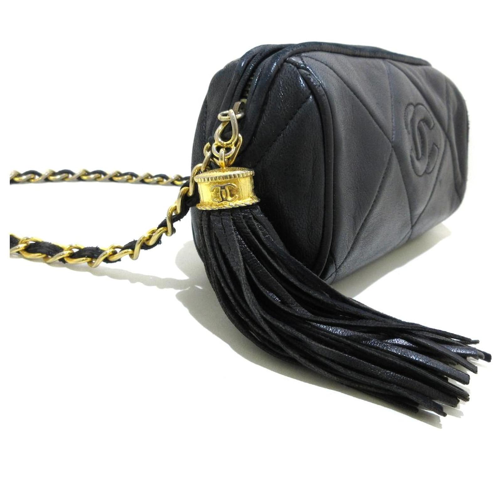 Chanel Matrasse Schwarz Leder ref.398810 - Joli Closet