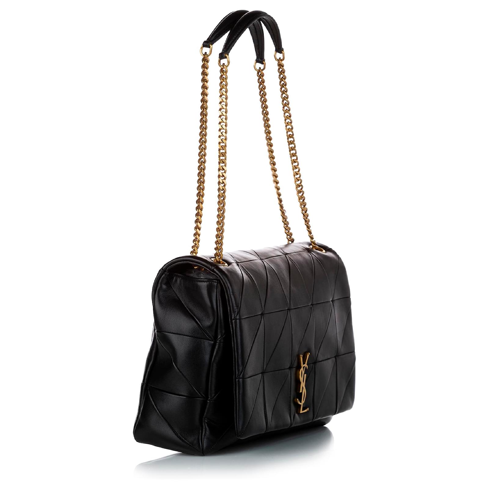 Yves Saint Laurent YSL Black Jamie Leder Umhängetasche Schwarz ref ...