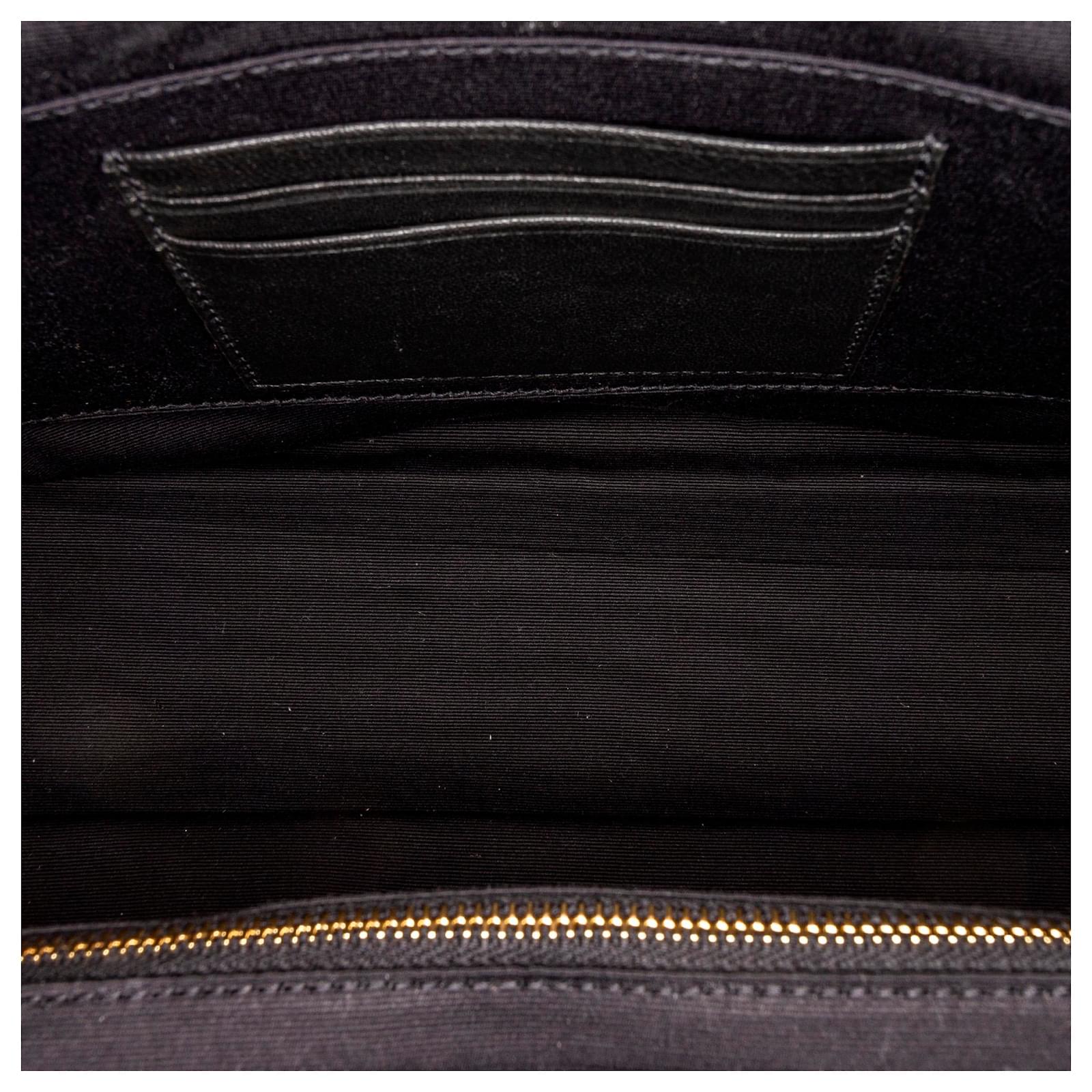 Yves Saint Laurent YSL Black Jamie Leder Umhängetasche Schwarz ref ...
