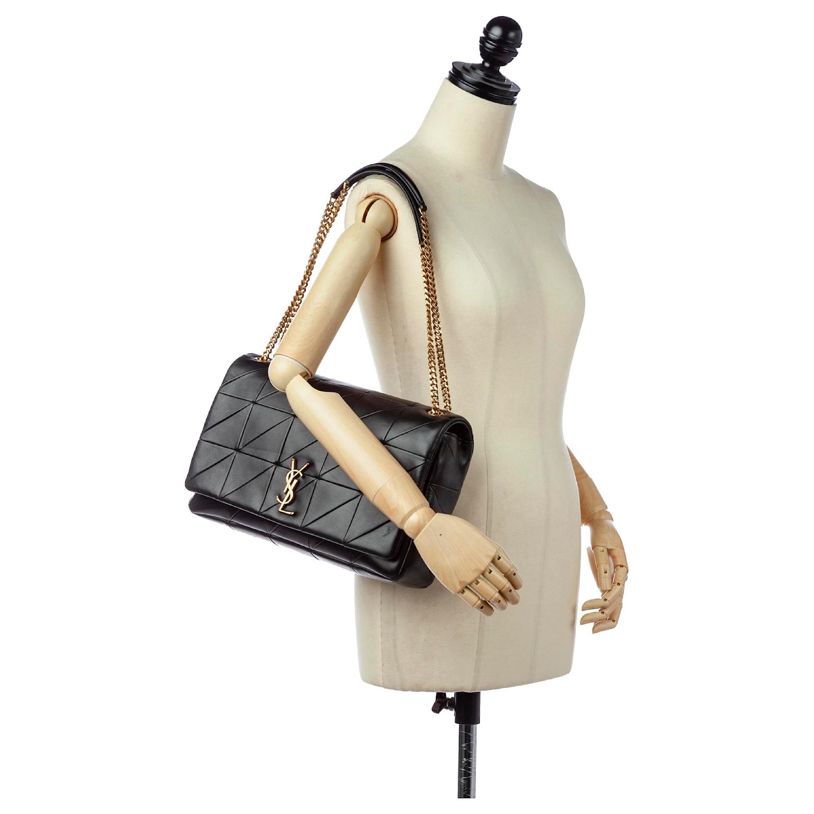 Yves Saint Laurent YSL Black Jamie Leder Umhängetasche Schwarz ref ...