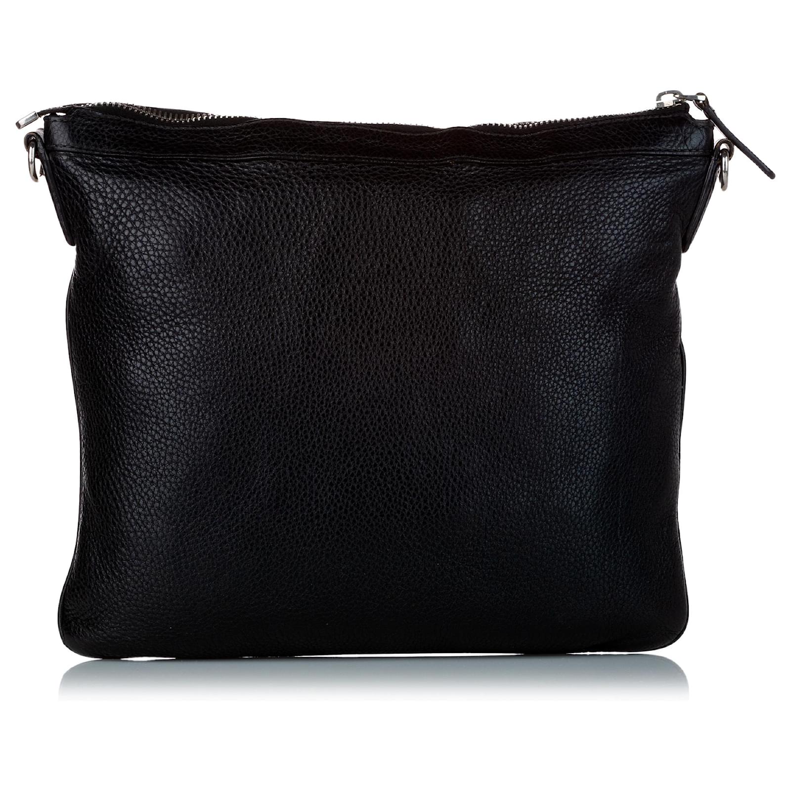 Gucci Black Leather Crossbody Bag Pony-style calfskin ref.400171 - Joli ...
