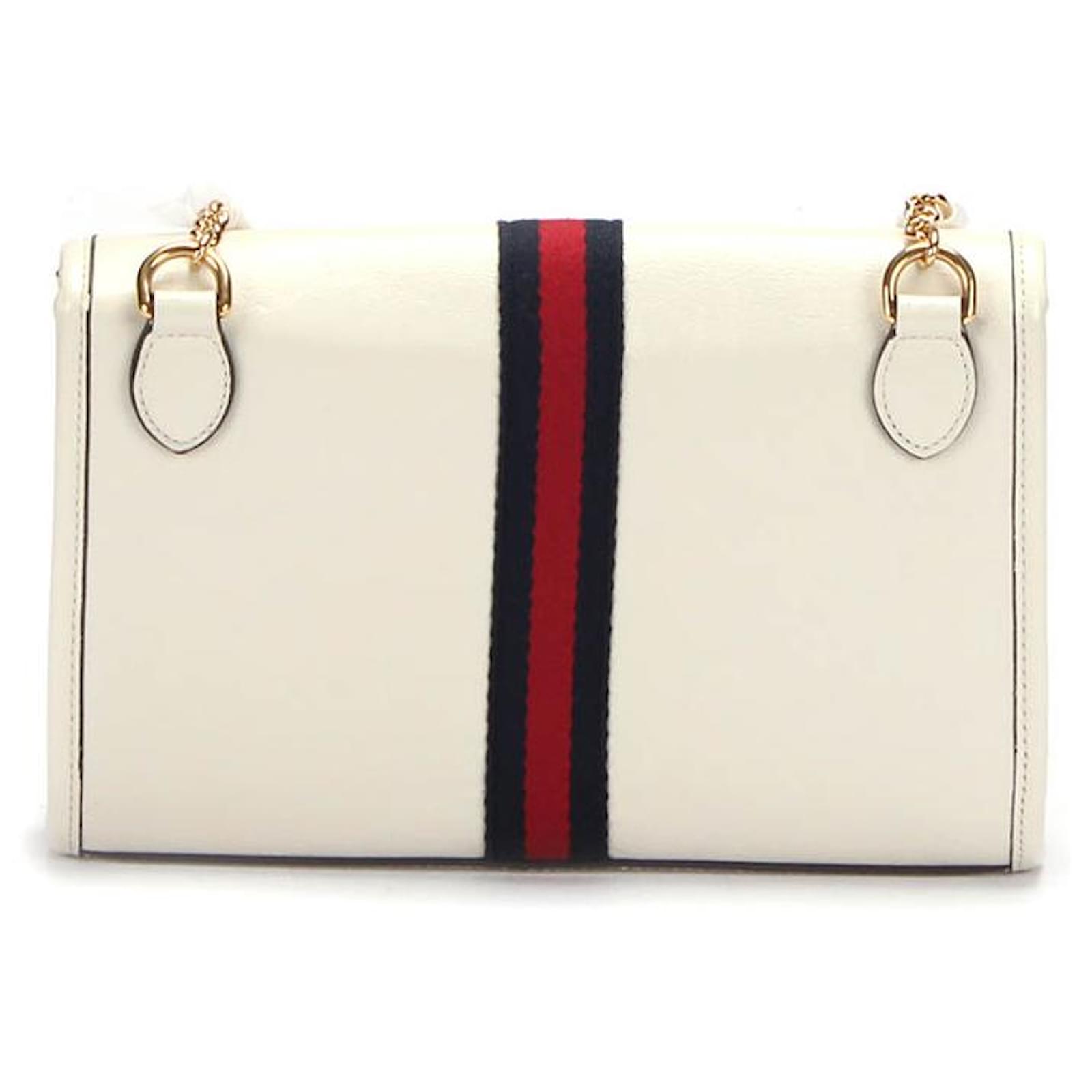 Gucci Rajah White Leather ref.401055 - Joli Closet