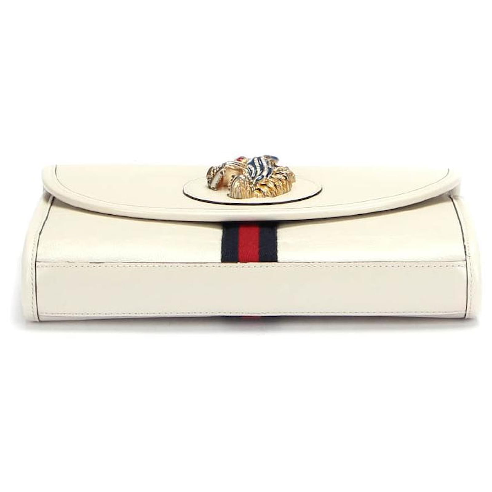 Gucci Rajah White Leather ref.401055 - Joli Closet